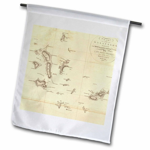 3dRose, Antique Map of Galapagos Islands- Vintage Art, 12 x 18 inch ...