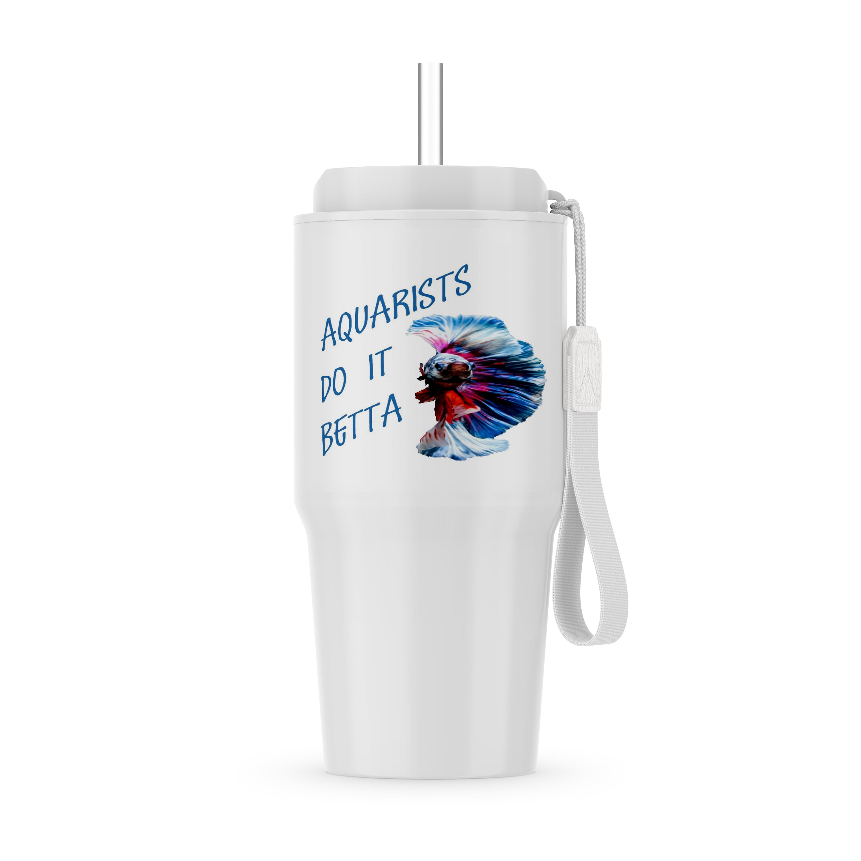 Aquarists Do It Betta Fun Quote, 20oz Tumbler - Walmart.com