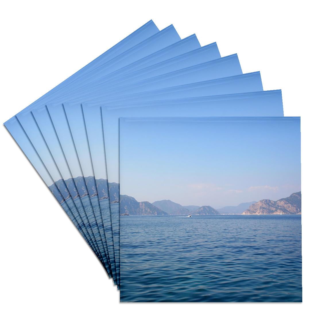 3dRose, Arched Courtyard With Urn and Planters Black Outline Art, Set ...