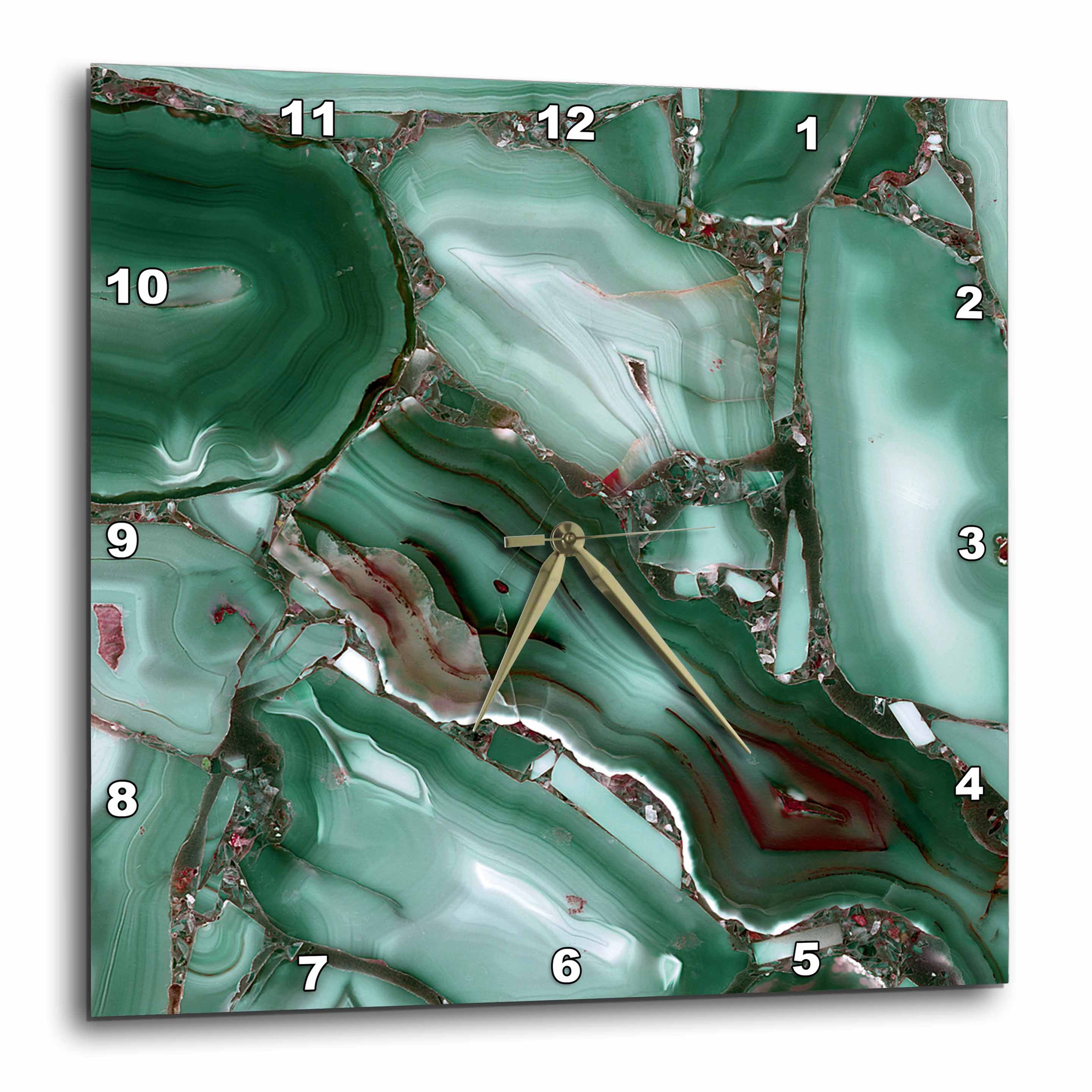 3dRose, Art print of Luxury Green Marble Agate Gem Mineral Malachite ...