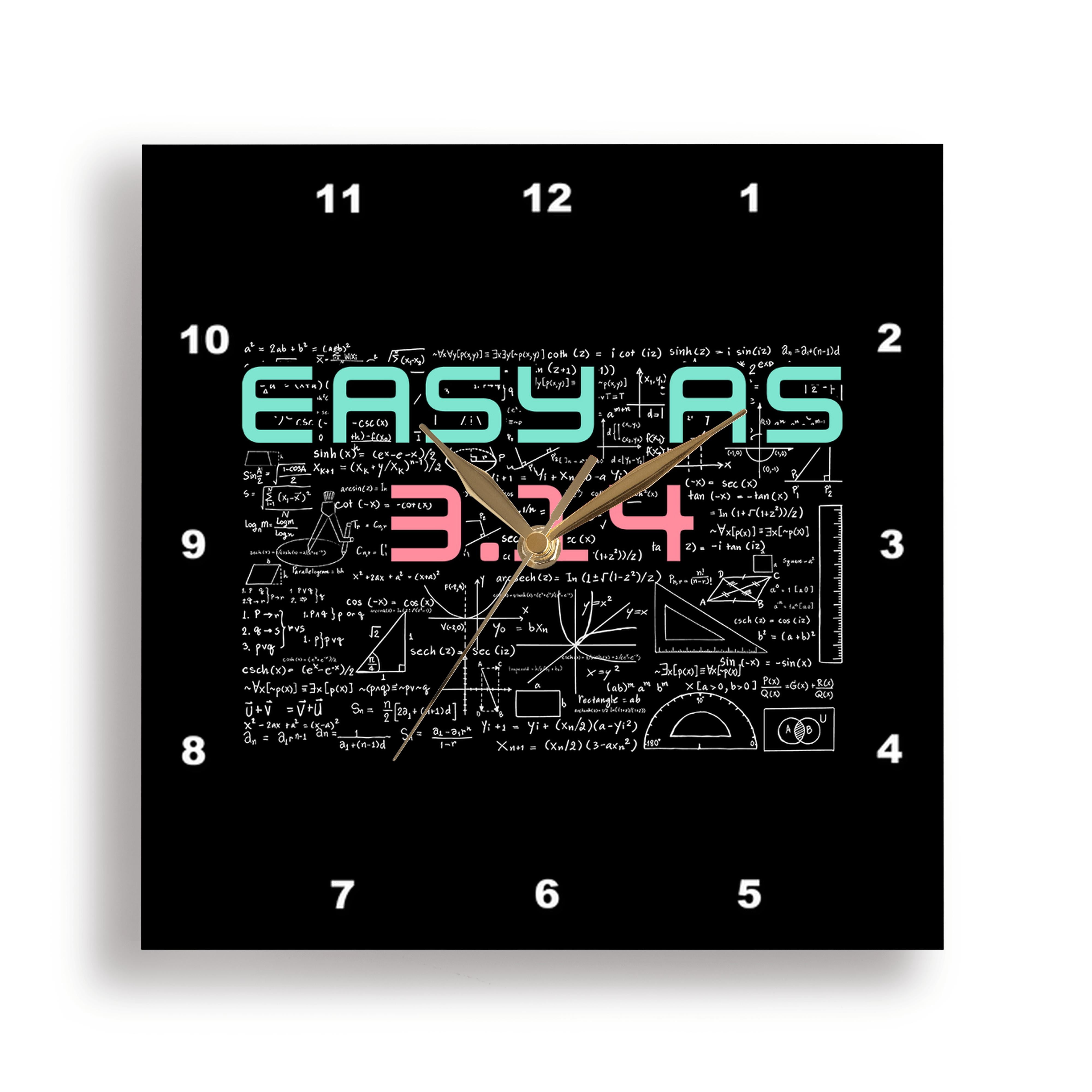 3dRose, As easy As Pi number text and highly complicated math formulas ...