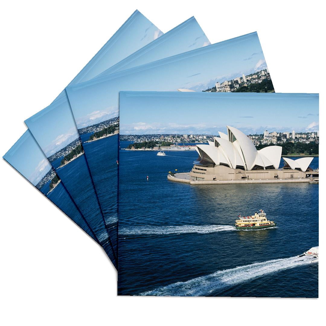 3drose, Australia, Sydney, Famous Opera House, Ferries Abstract Shells ...