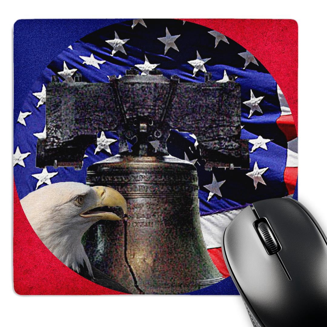 3dRose, Bald Eagle Liberty Bell and Flag, MousePad - Walmart.com