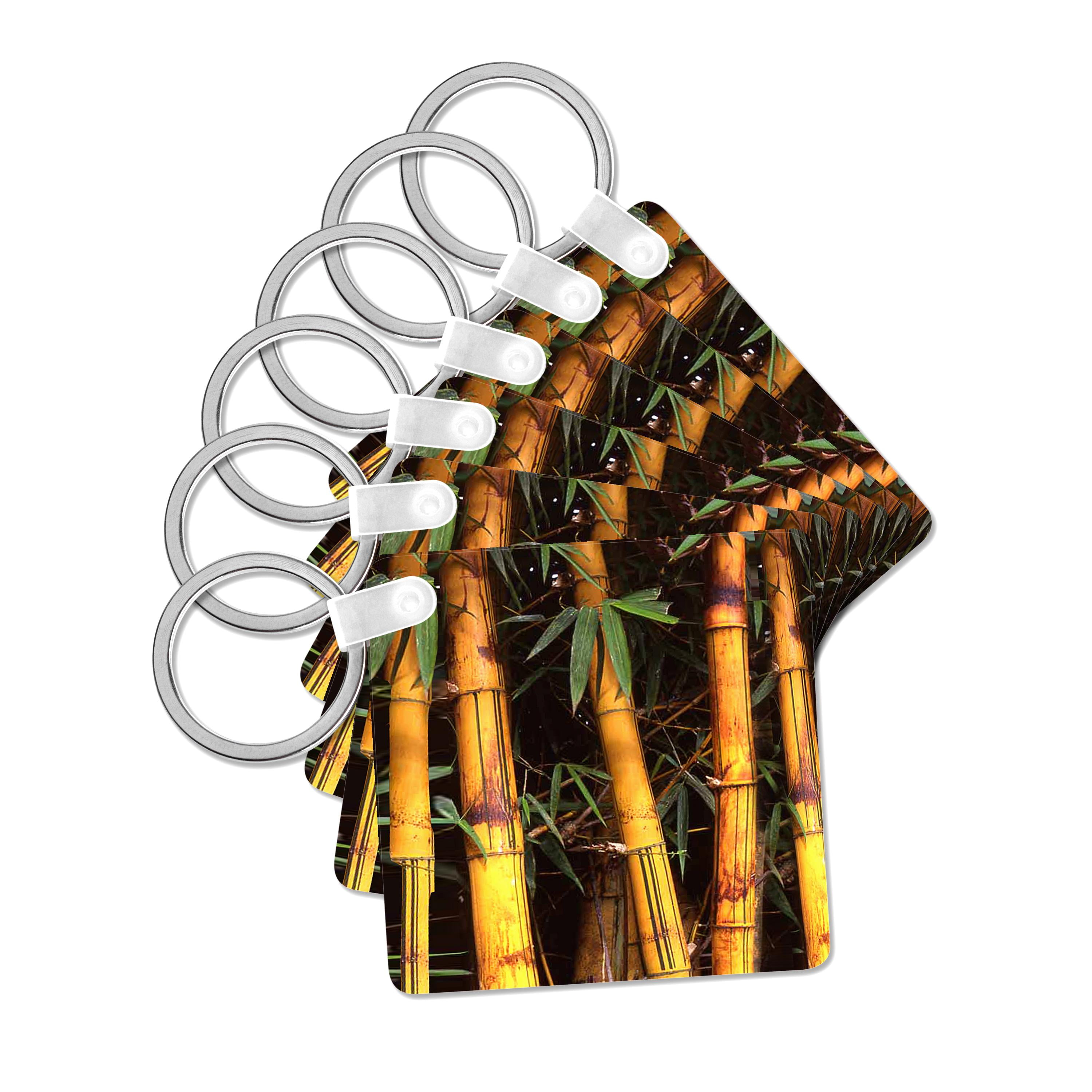 3dRose, Bamboo, set of 6 Key Chains - Walmart.com