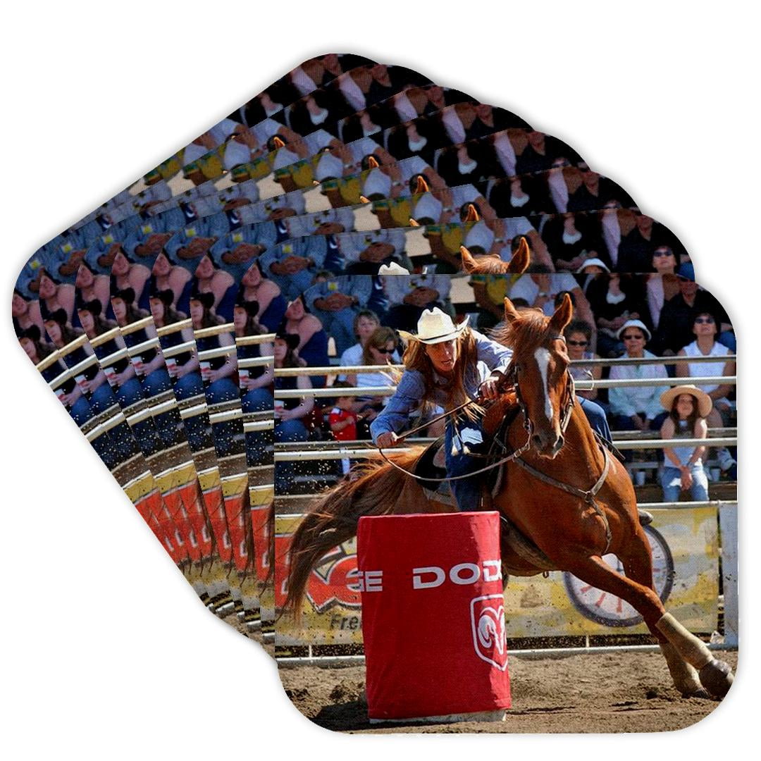 3dRose, Barrel Racing, Set of 8 Coasters - Soft - Walmart.com