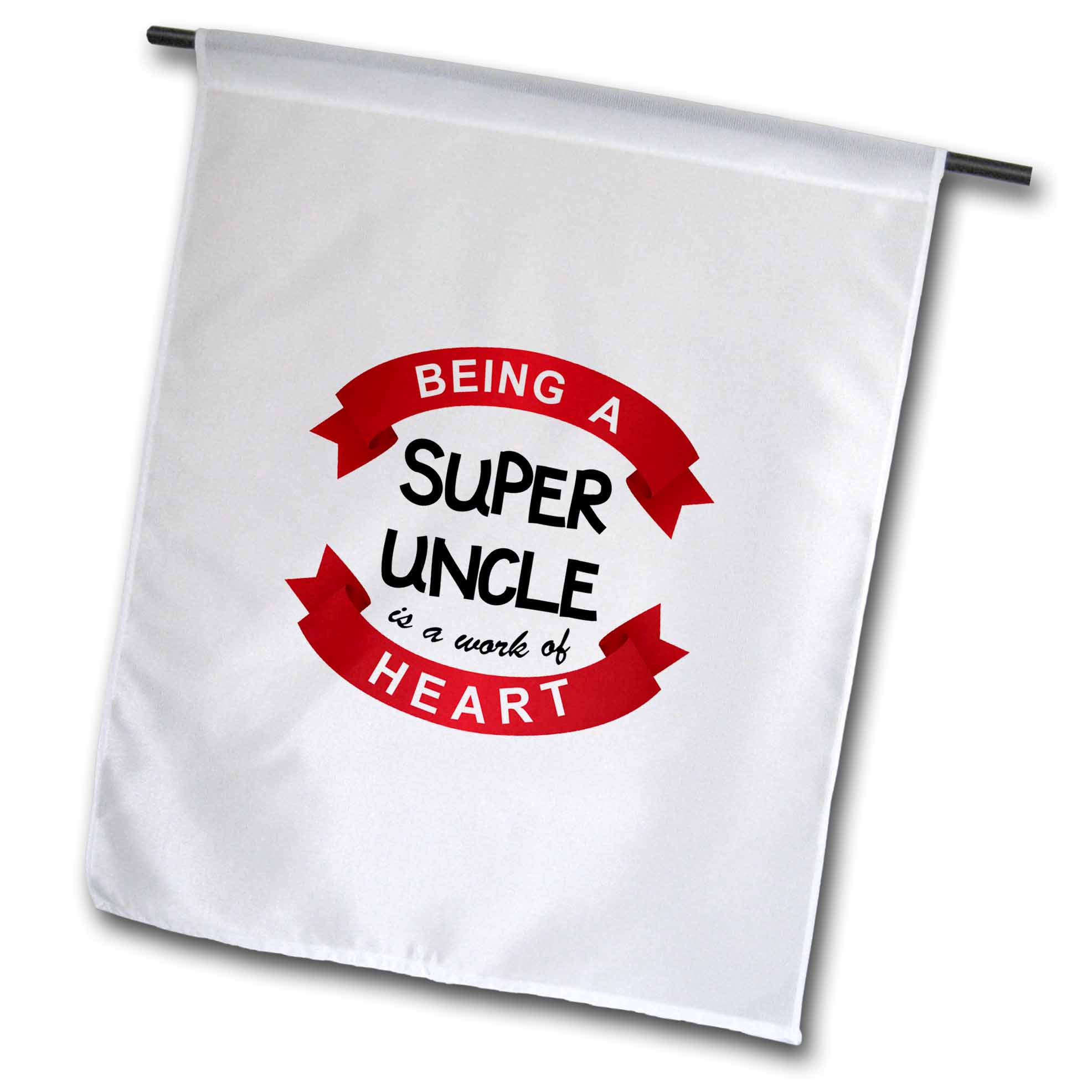 3dRose, Being a Super Uncle is a work of Heart. red loving family quote ...