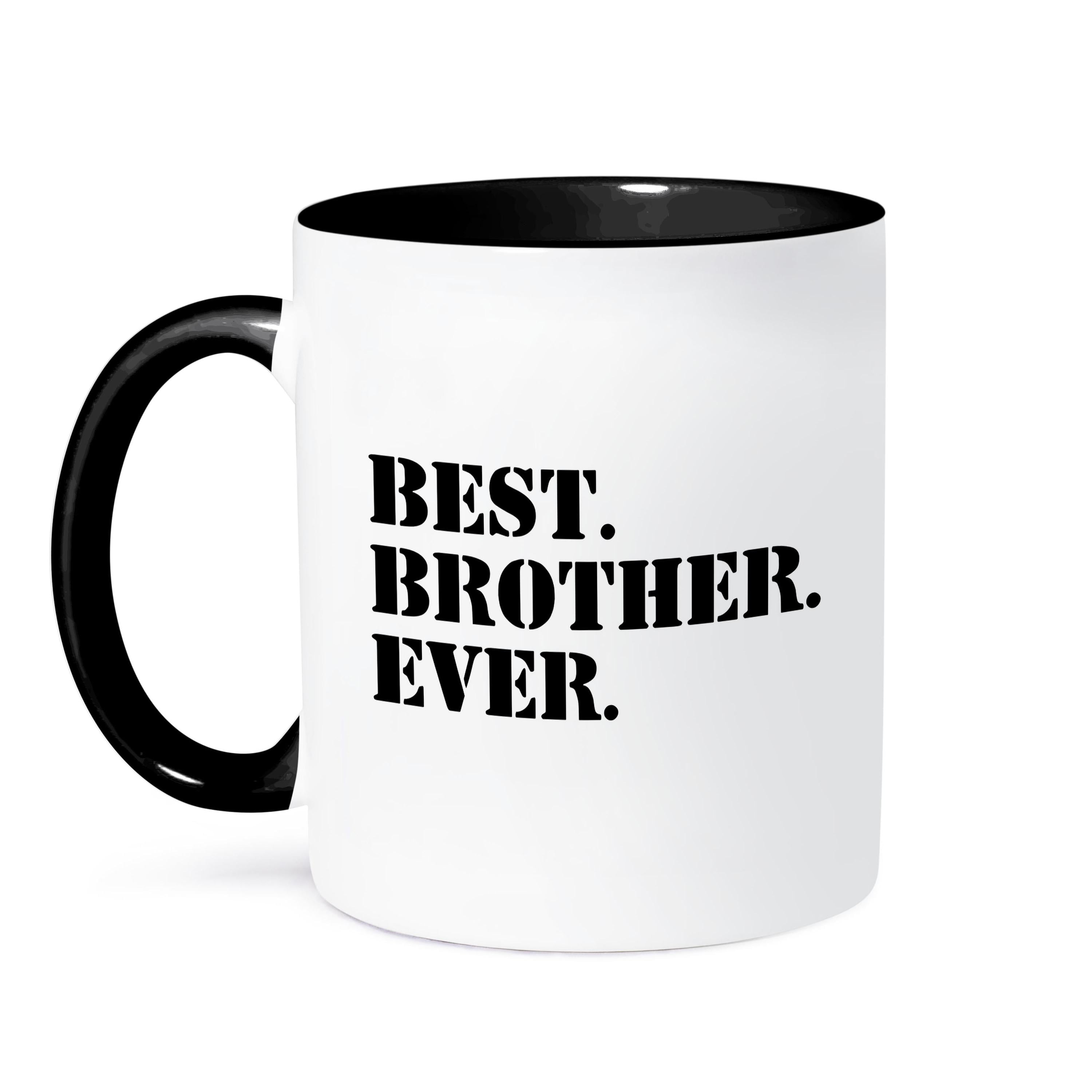 3dRose, Best Brother Ever - Gifts for brothers - black text, 15oz Two ...