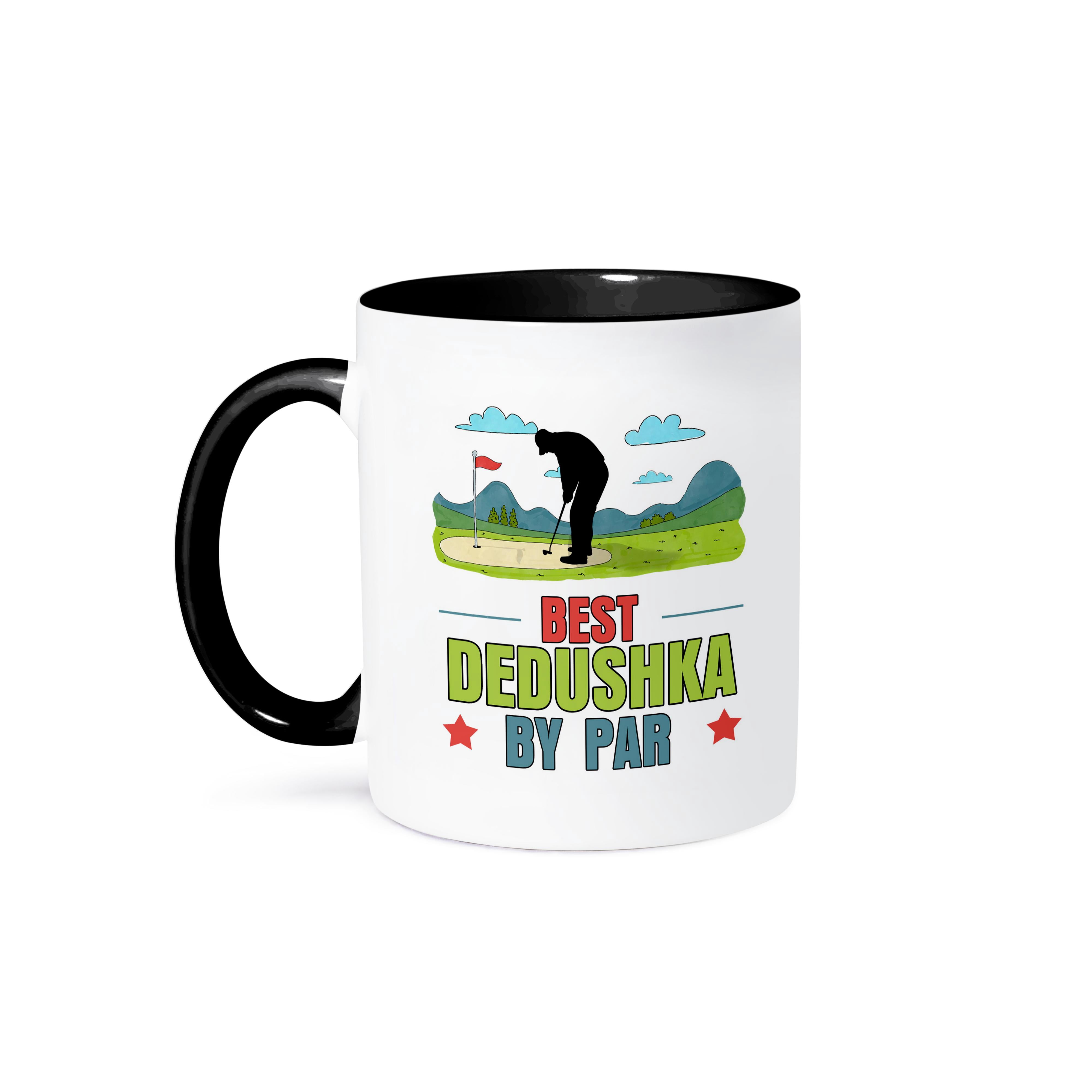 3dRose, Best Dedushka by Par Funny Russian Grandpa Golfing Theme, 15oz ...