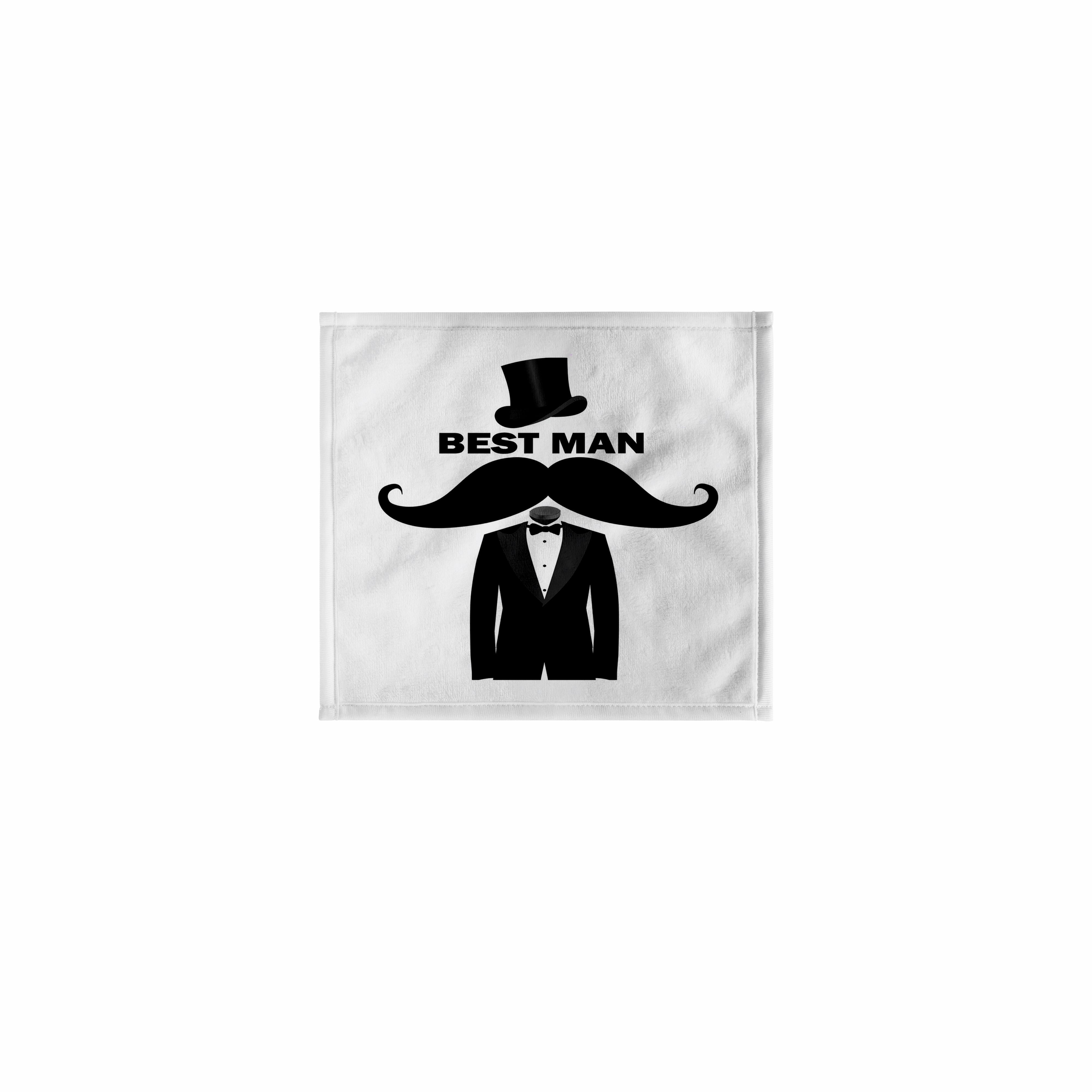 3dRose, Best Man with Top Hat, Mustache and Tuxedo, 11x12 Wash Cloth ...