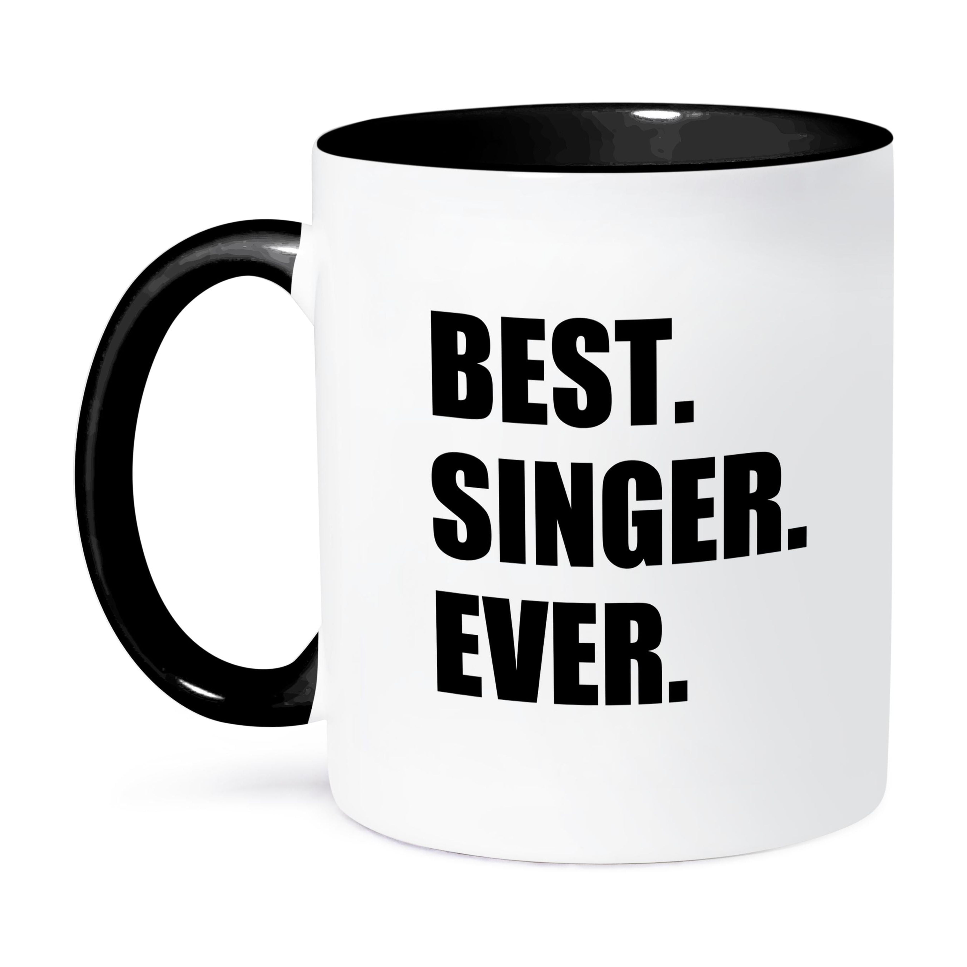 3dRose, Best Singer Ever, fun gift for singing appreciation, black text ...