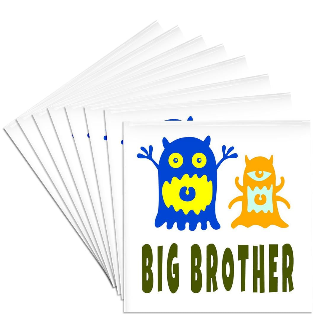 3dRose, Big brother. Critters. Little Monsters. Funny Creatures. Kids ...