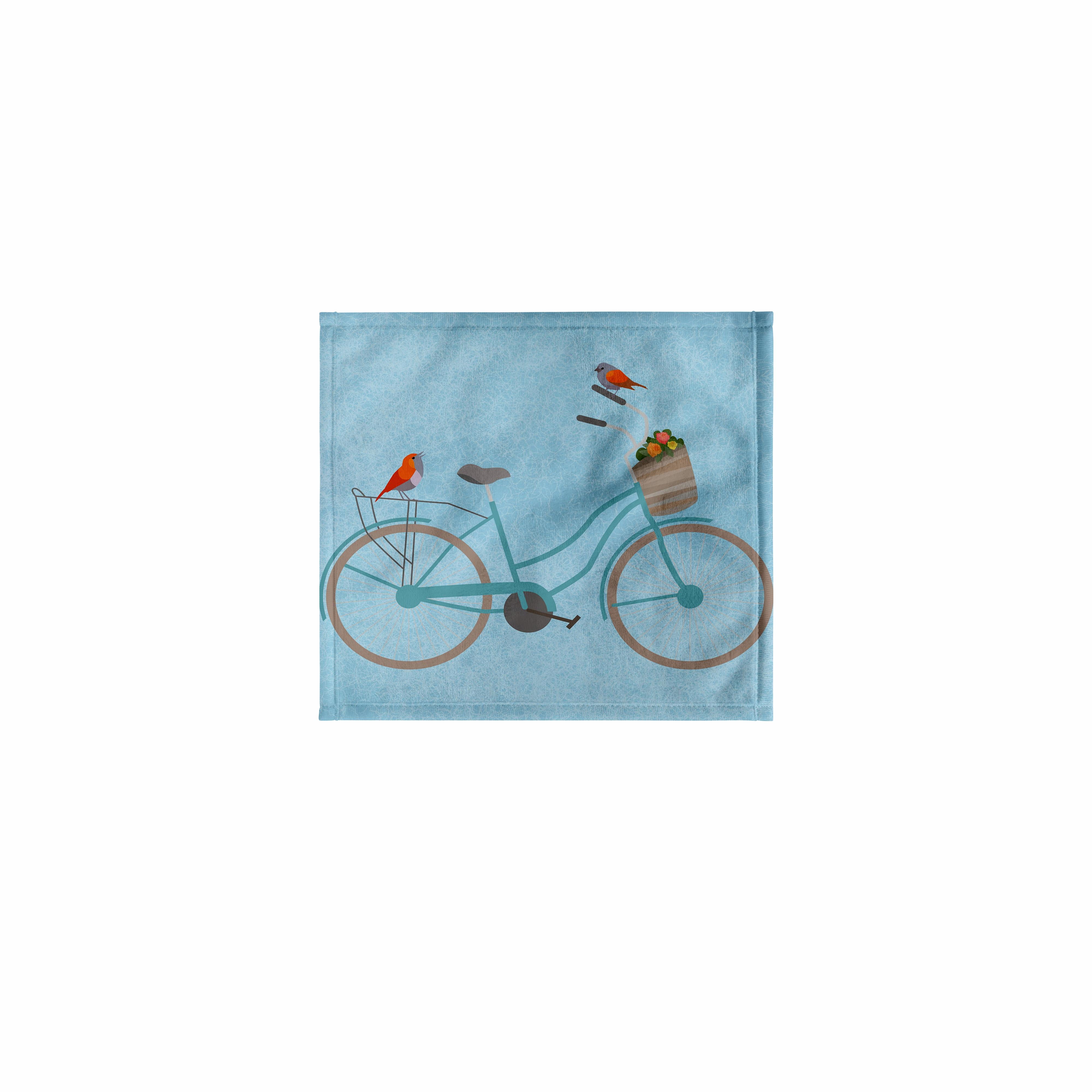 3dRose, Birds on Bicycle, 11x12 Wash Cloth for Face and Body - Walmart.com