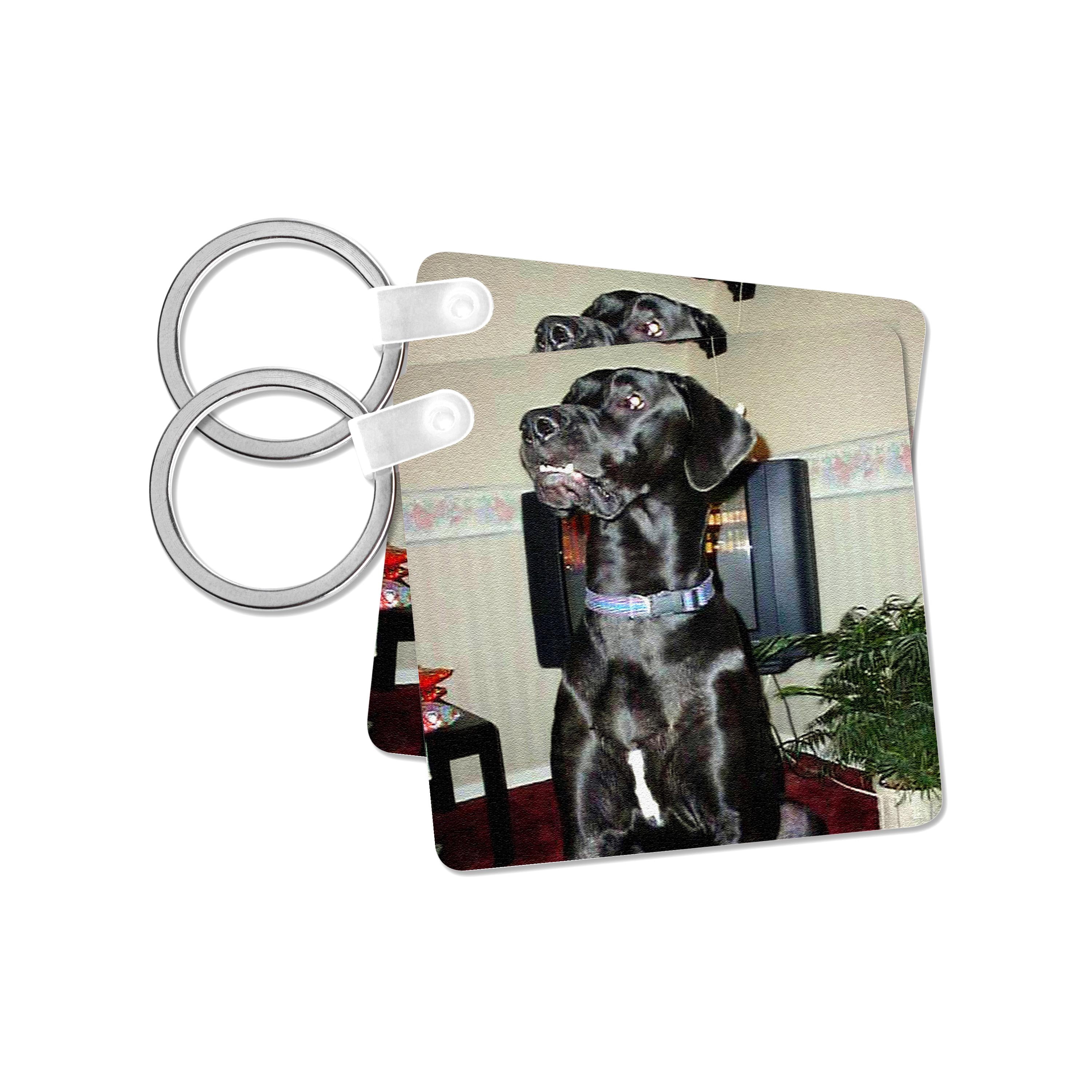 3dRose, Black Great Dane, set of 2 Key Chains - Walmart.com