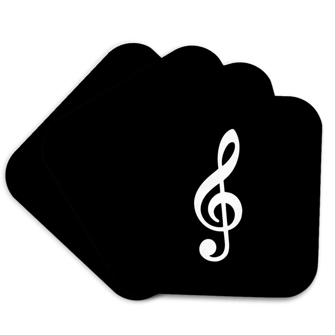 3dRose, Black Treble Clef Music Notation - G clef musical note musician ...