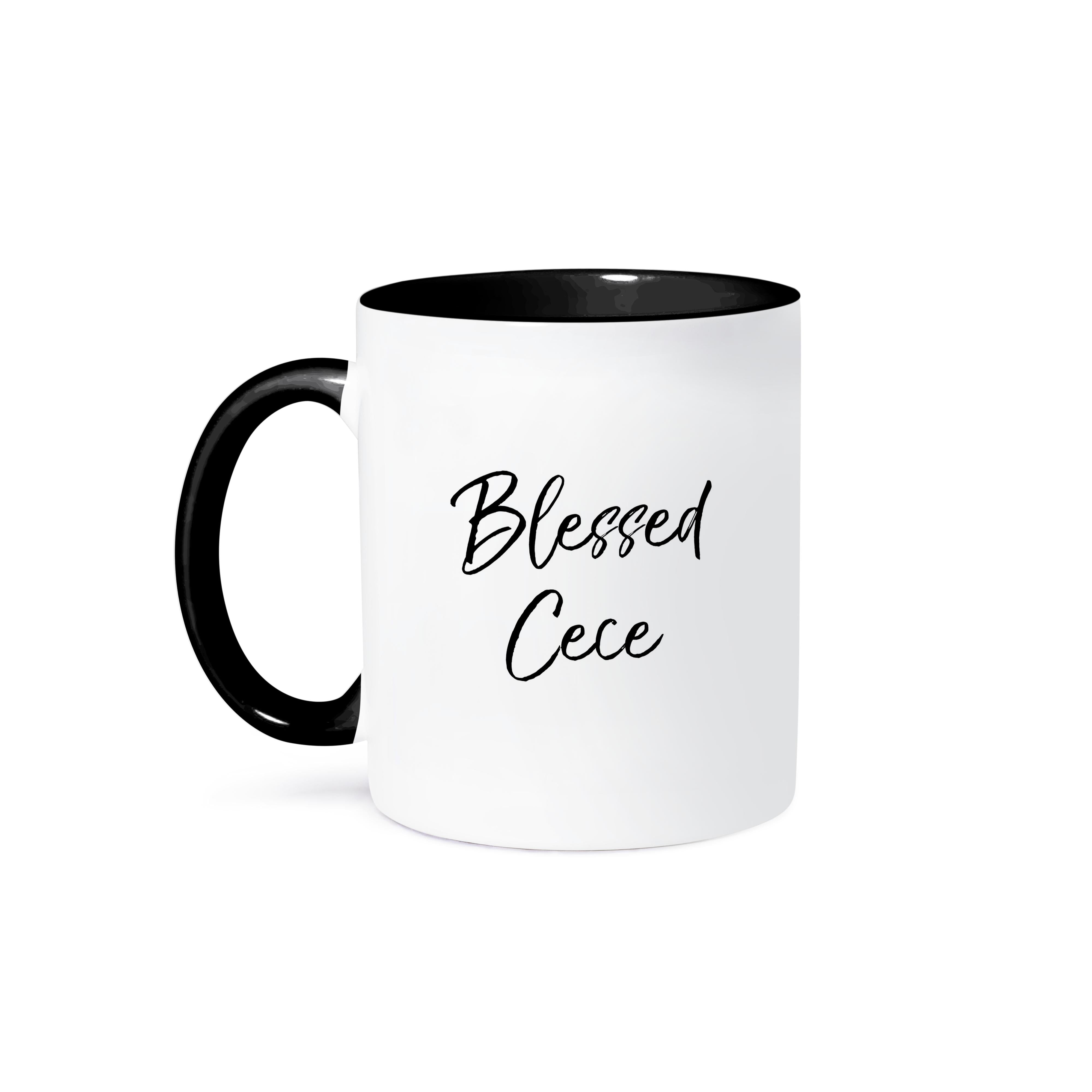 3dRose, Blessed Cece cursive flowy letters Thankful Grandma typography ...