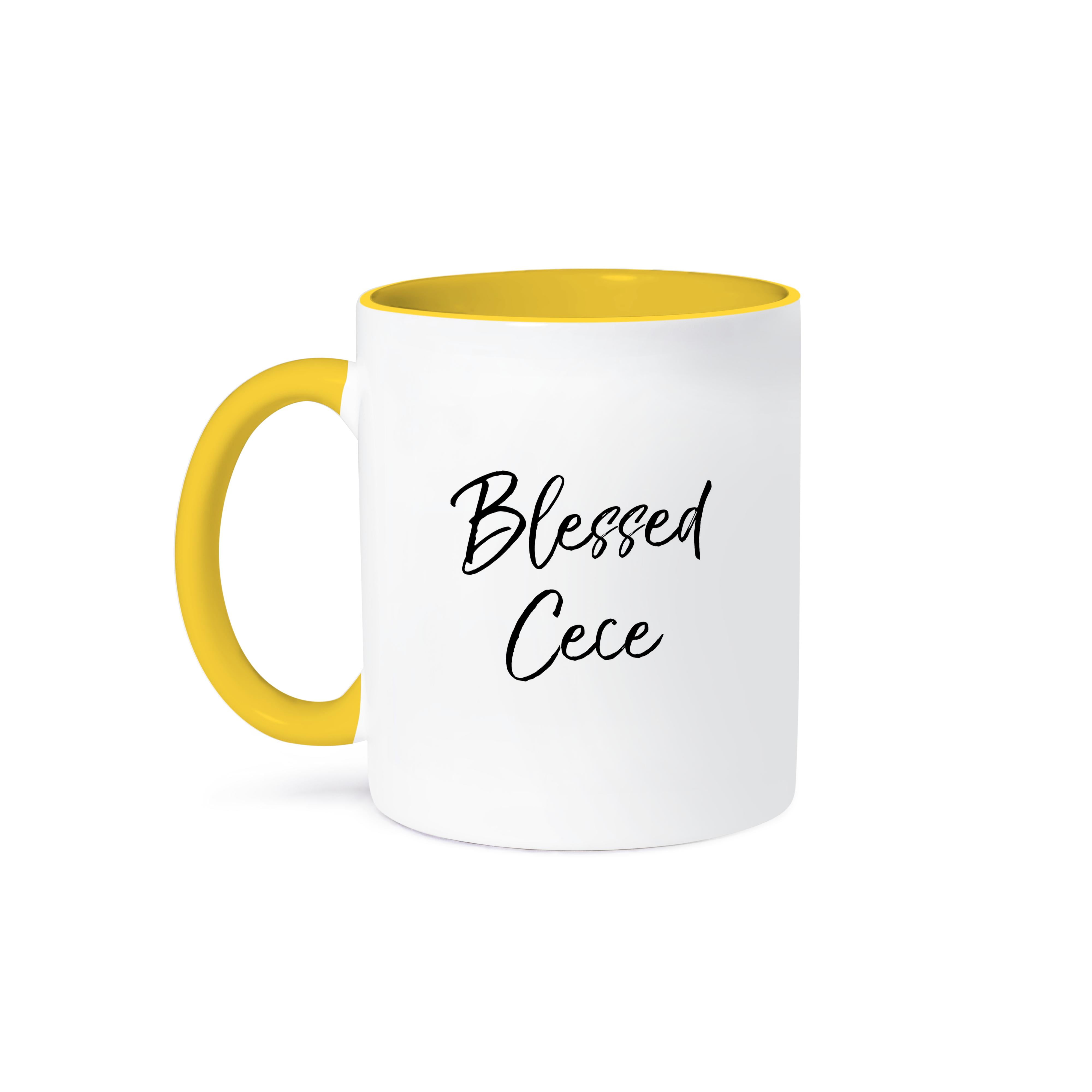 3dRose, Blessed Cece cursive flowy letters Thankful Grandma typography ...