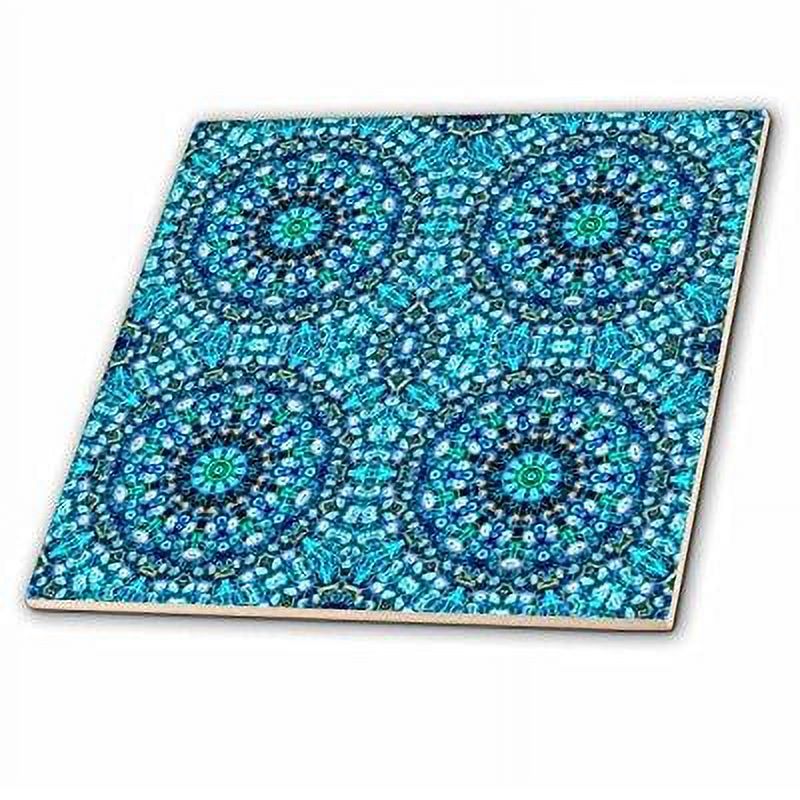 3dRose Blue Abstract Art - Ceramic Tile, 12-inch - Walmart.com