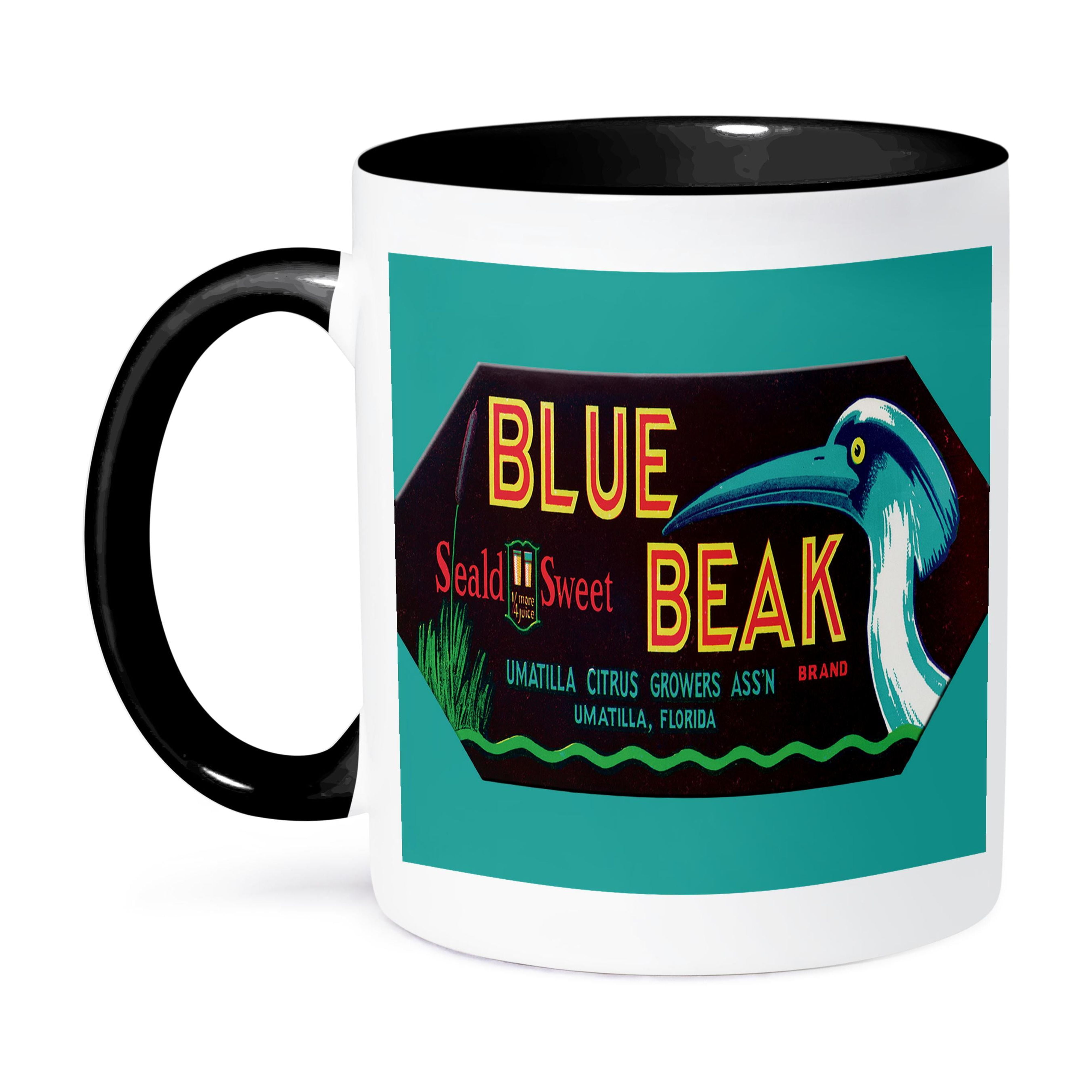 Blue Beak Brand Citrus Growers Florida With A Great Blue Heron, 15oz ...