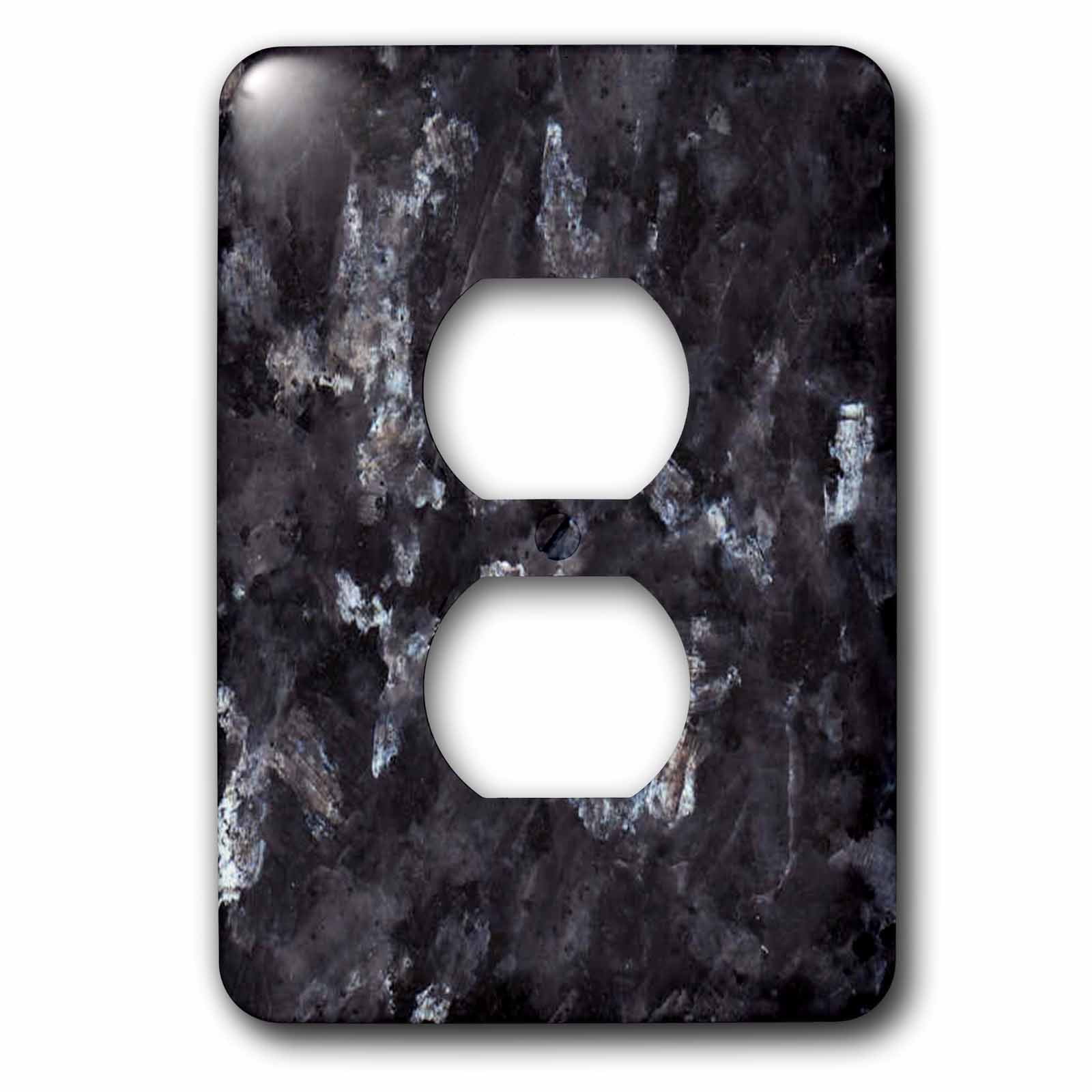 3dRose, Blue Pearl granite print, 2 plug outlet cover - Walmart.com