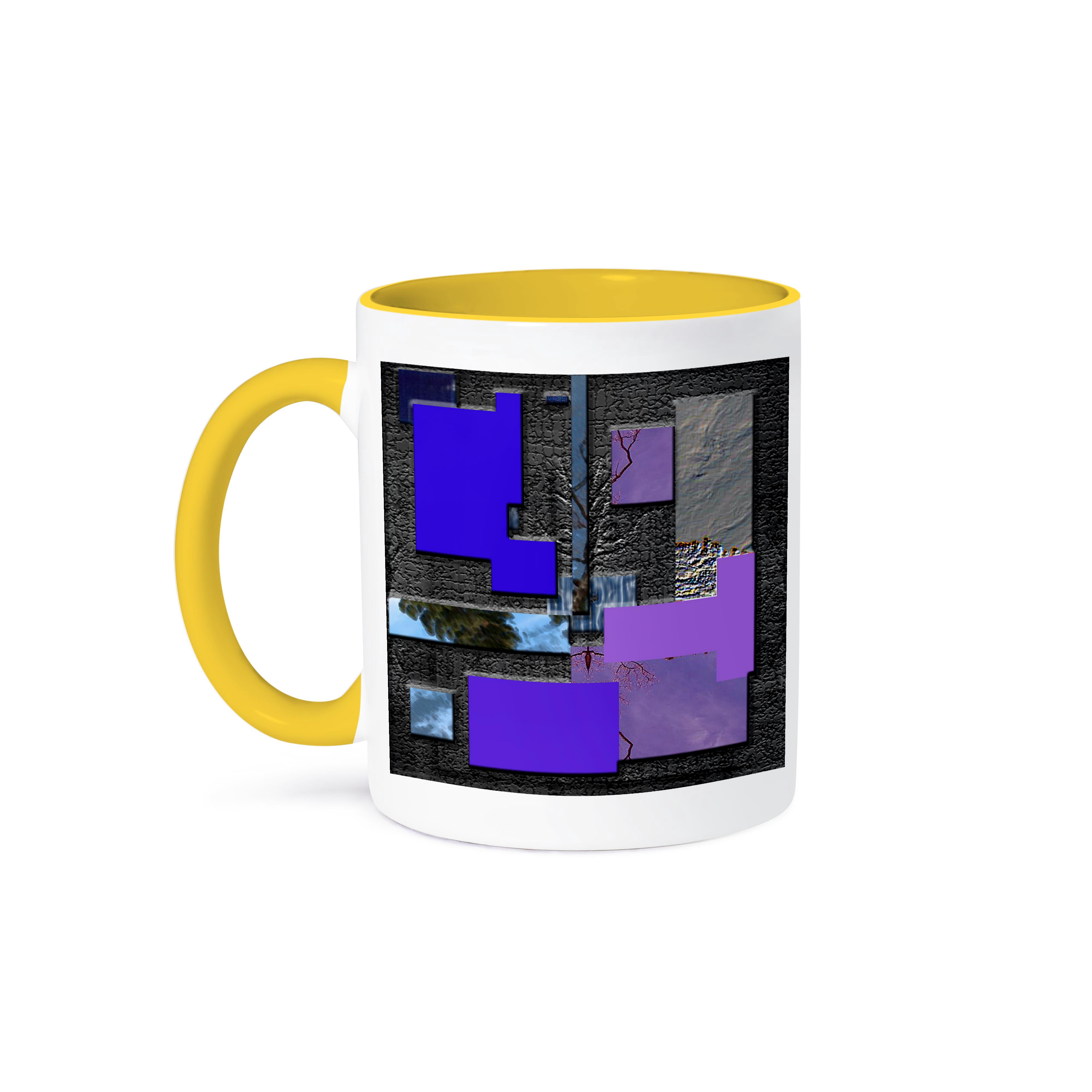 3dRose, Blue, Purple, Lilac and Chrome with Raised Rectangles to look ...