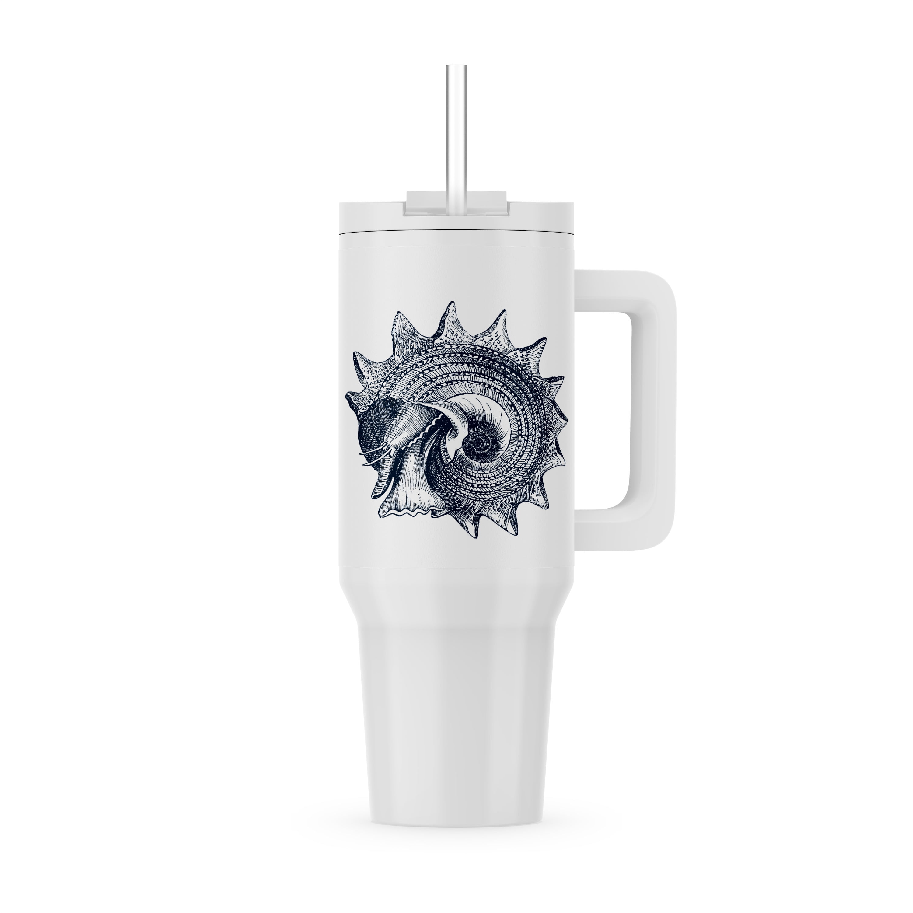 3dRose, Blue Shell, 40oz Tumbler - Walmart.com