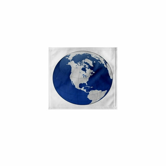 3dRose, Blue White Earth Globe, 11x12 Wash Cloth for Face and Body ...