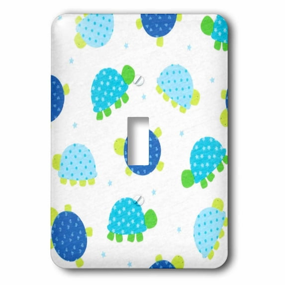 3dRose, Blue n Turquoise Turtles, single toggle switch - Walmart.com