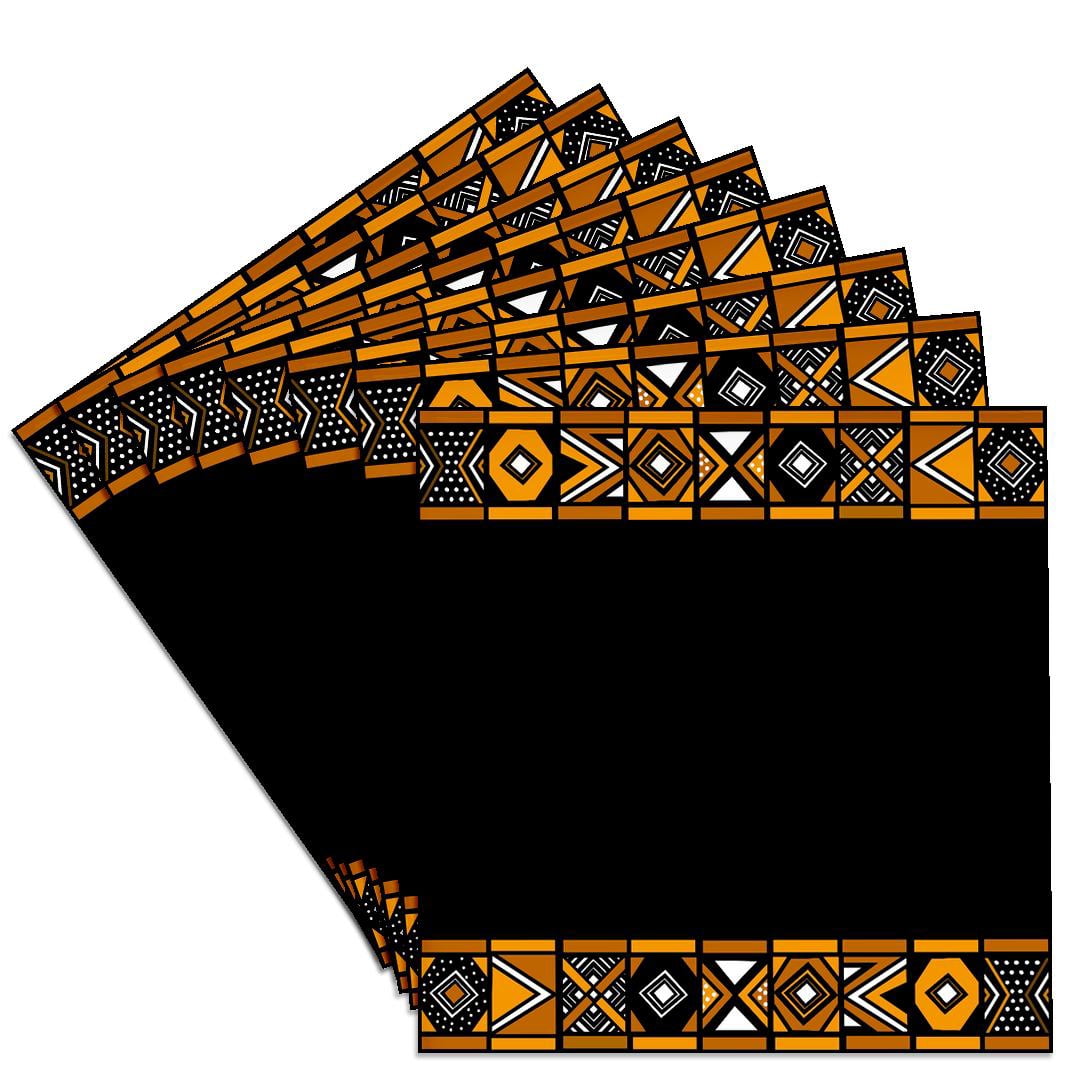 3drose, Brown and Black African Pattern - Art of Africa Inspired by ...