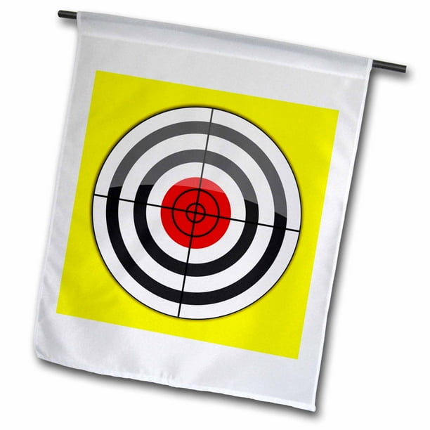 3dRose Bullseye - Garden Flag, 12 by 18-inch - Walmart Business Supplies