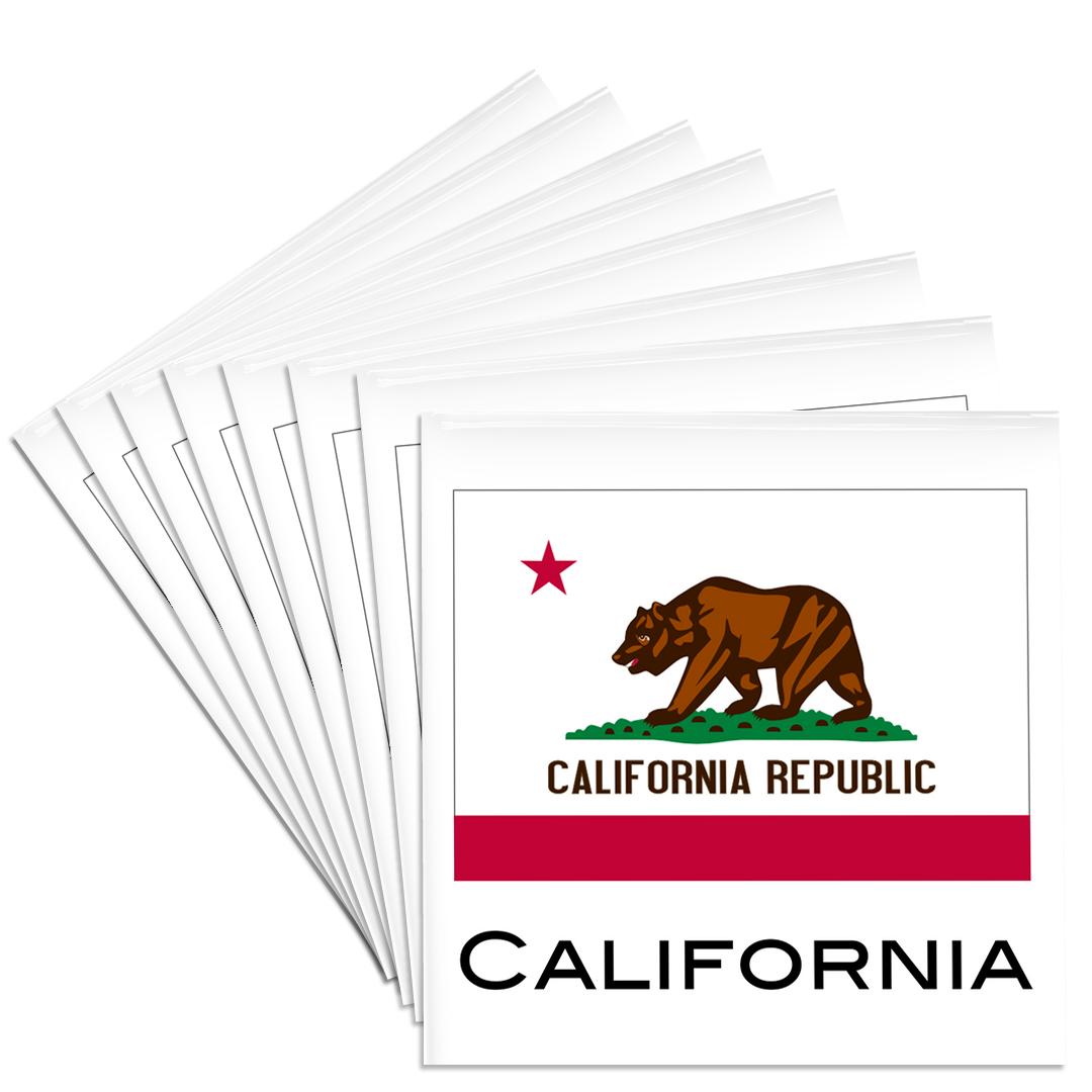 3dRose, California State Flag, Set of 8 Ceramic Tile Coasters - Walmart.com