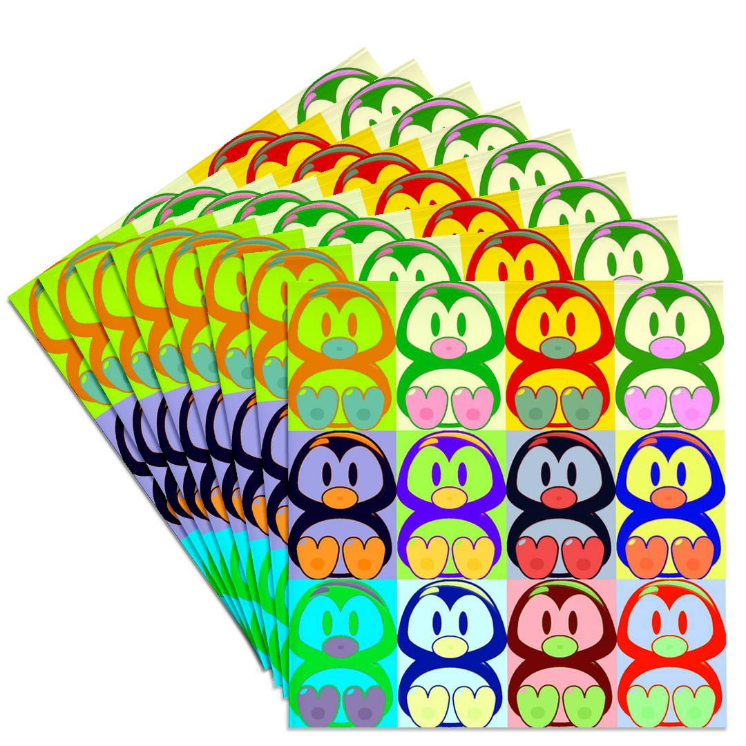 3drose, Cartoon Penguin Pop Art, Set of 8 Ceramic Tile Coasters ...