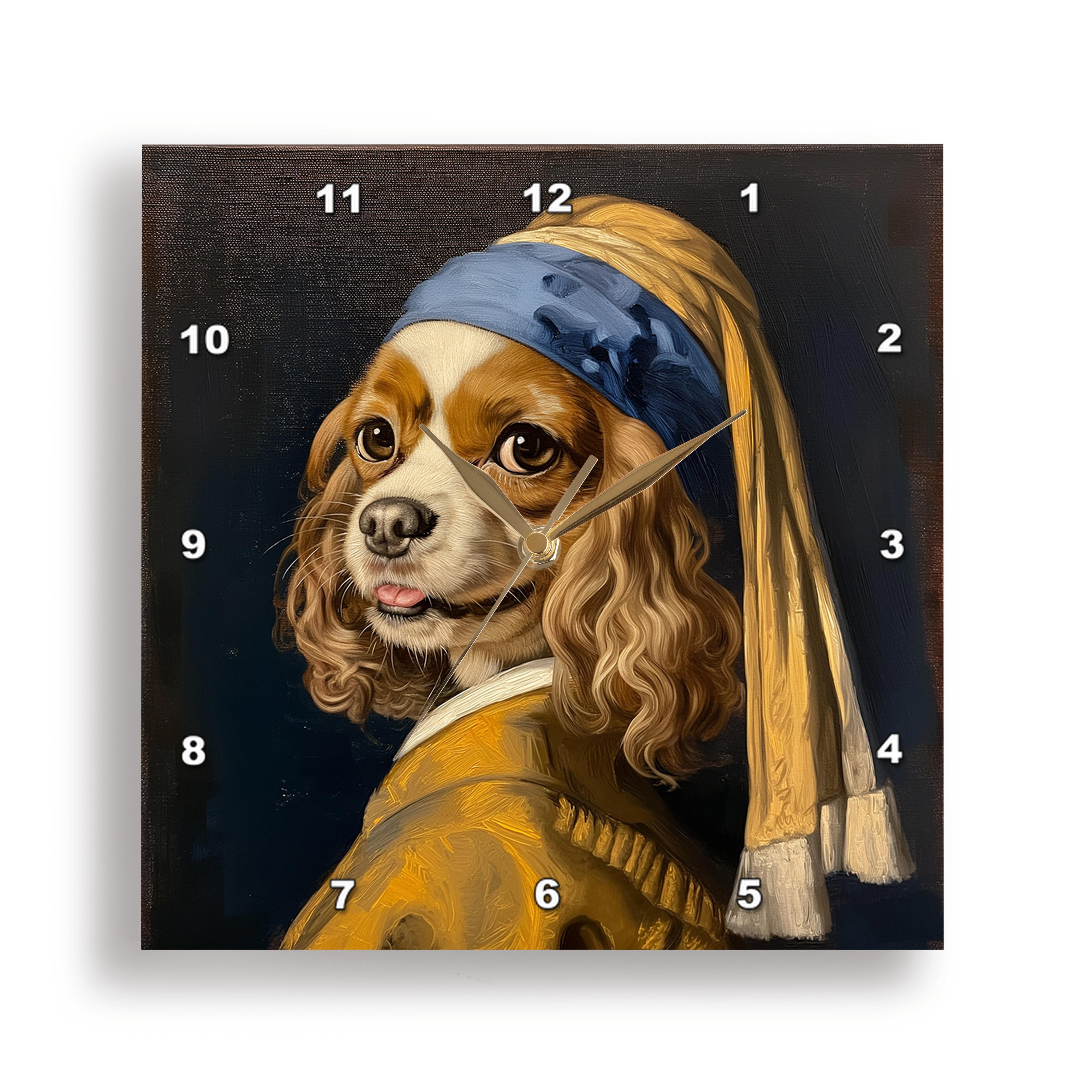 3dRose, Cavalier King Charles Spaniel with pearl earring Golden Age ...