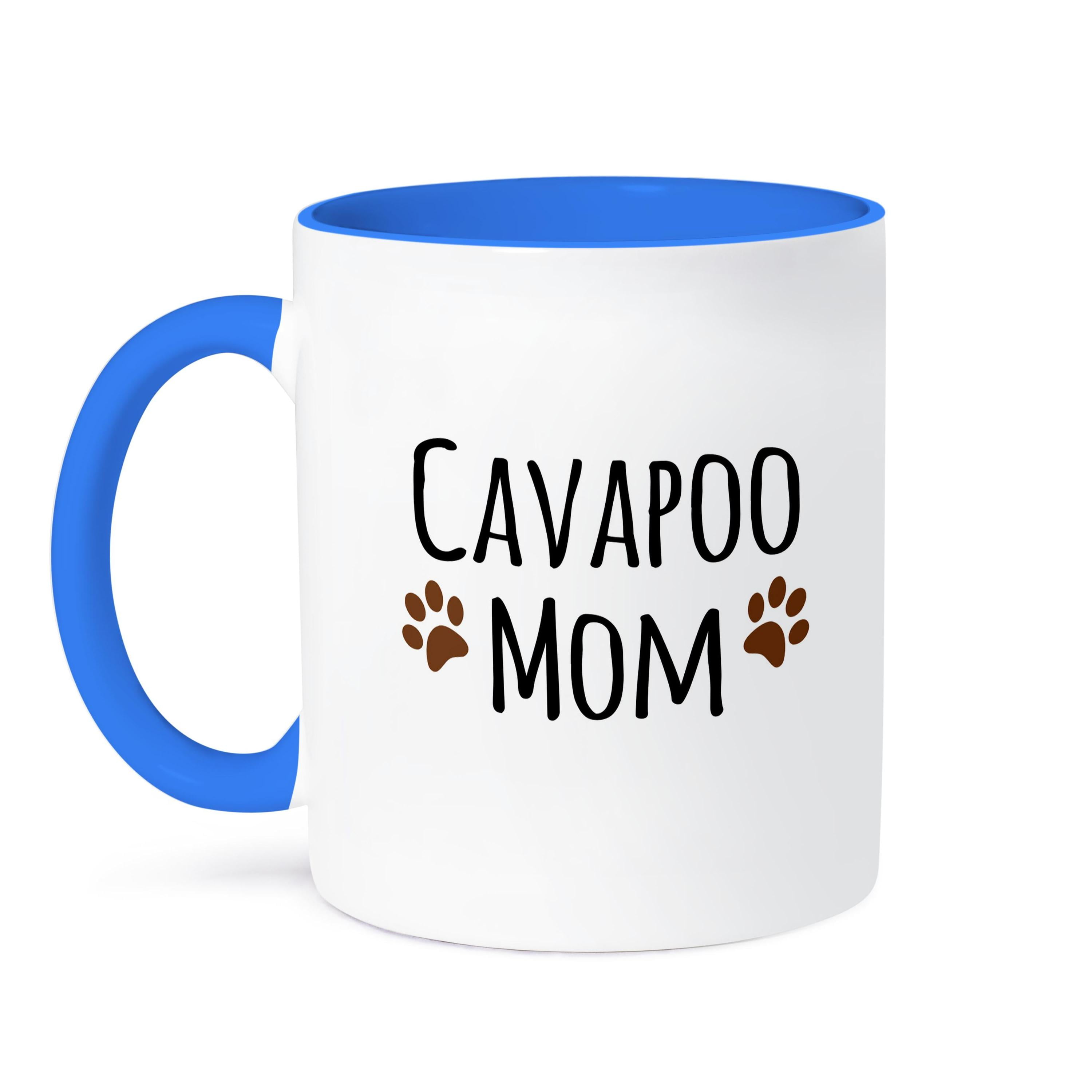 3dRose, Cavapoo Dog Mom - Doggie by breed - brown muddy paw prints love ...