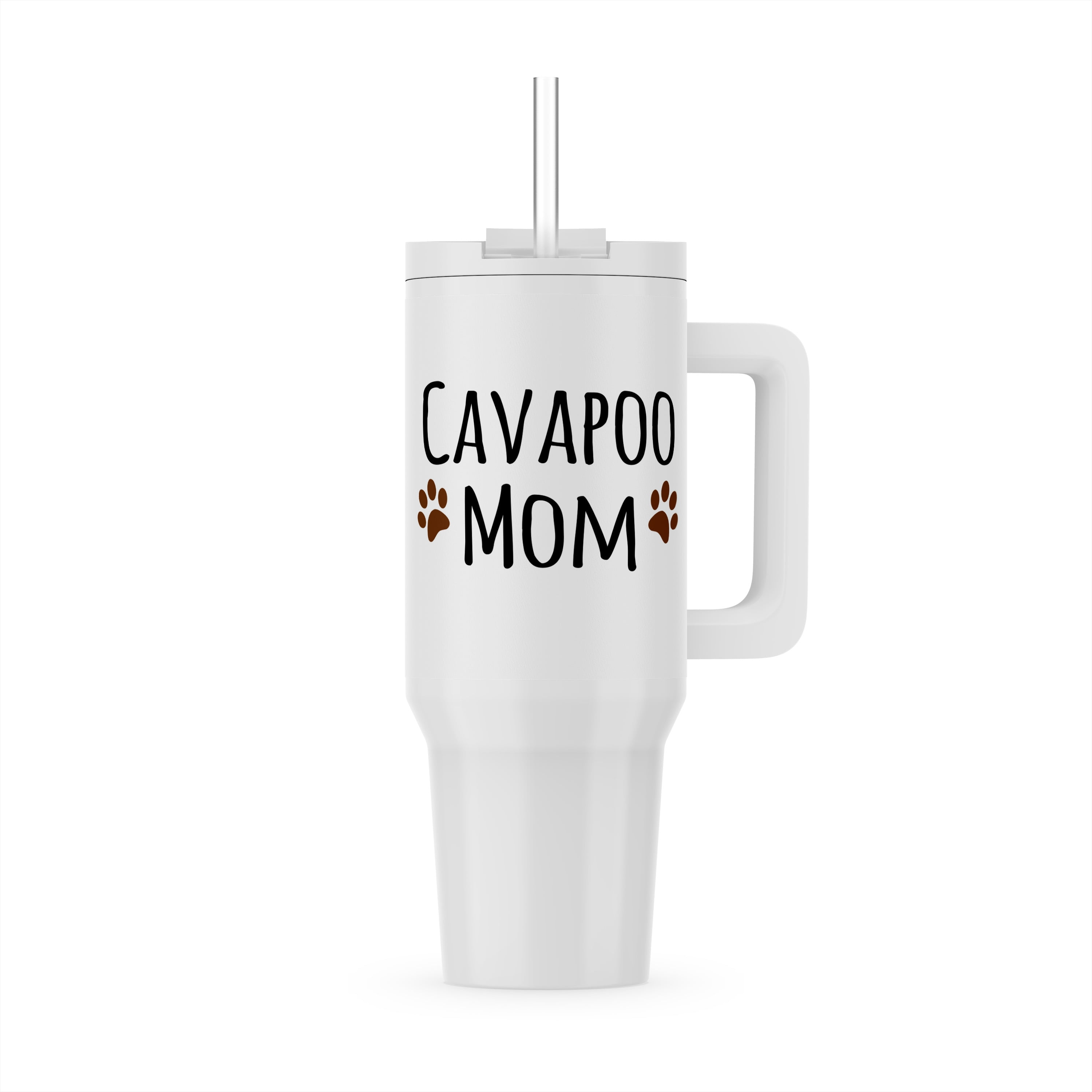 Cavapoo Dog Mom - Doggie By Breed - Brown Muddy Paw Prints Love - Doggy ...