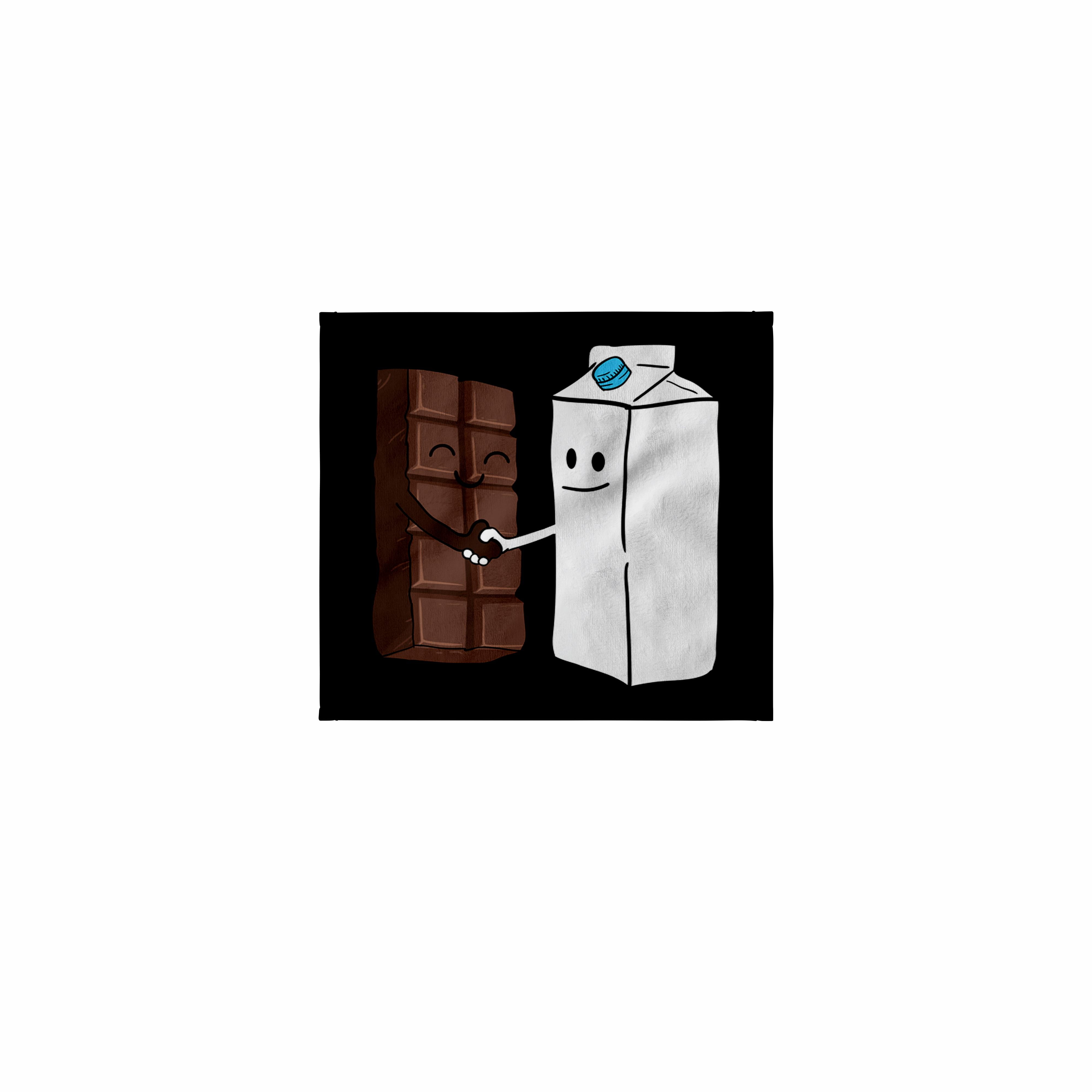3dRose, Chocolate Meet Milk Funny Food Meal Design, 11x12 Wash Cloth ...
