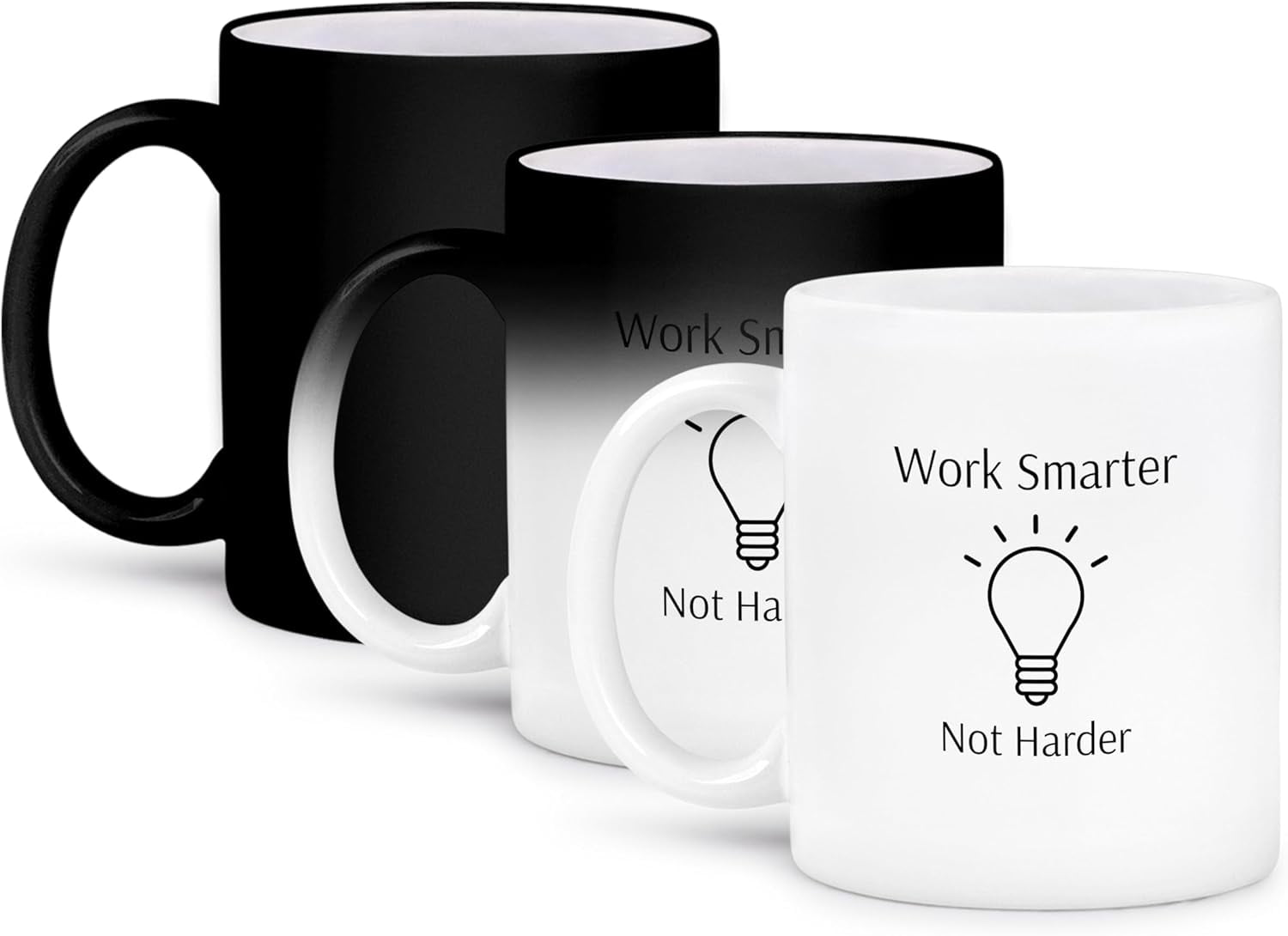 3dRose Coffee Mug, Size - 11oz - Work smarter not harder in words and a ...