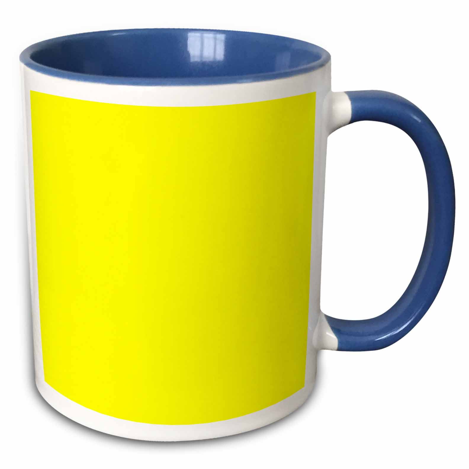 3drose, Color Yellow, 15oz Two-tone Blue Mug - Walmart.com