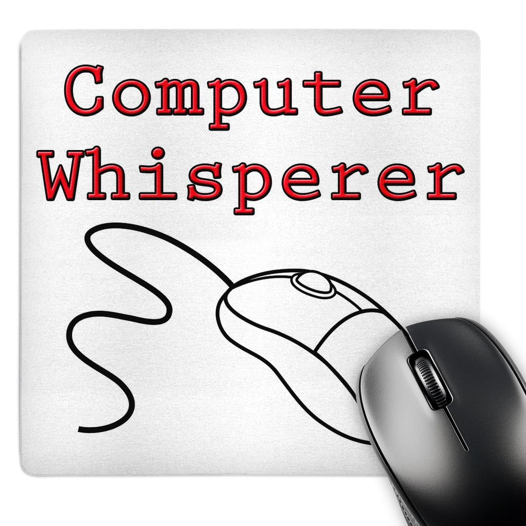 3dRose, Computer whisperer, Red, MousePad - Walmart.com