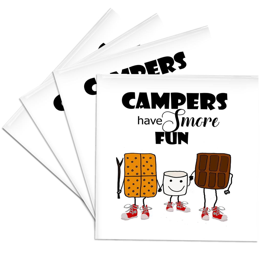 3dRose, Cool Funny Smores Camping Cartoon says Campers have smore fun ...