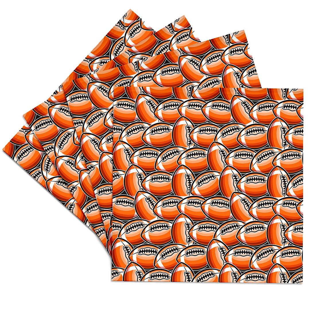 3drose, Cool Pattern of Orange Football Balls, Stunning Gift for a ...