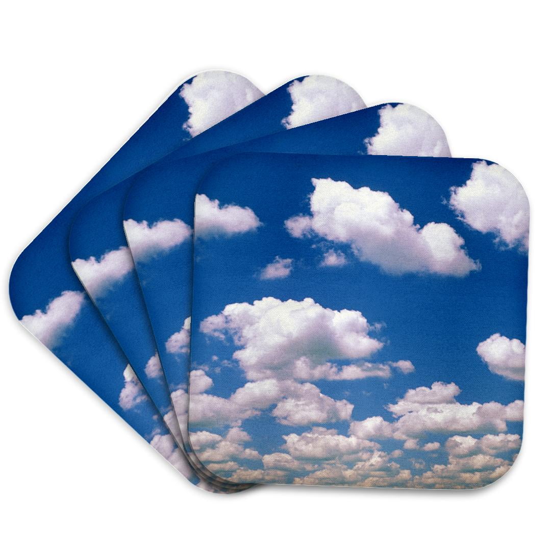 3drose, Cumulus Cloud Pattern - Na05 Aje0012 - Adam Jones, Set of 4 ...