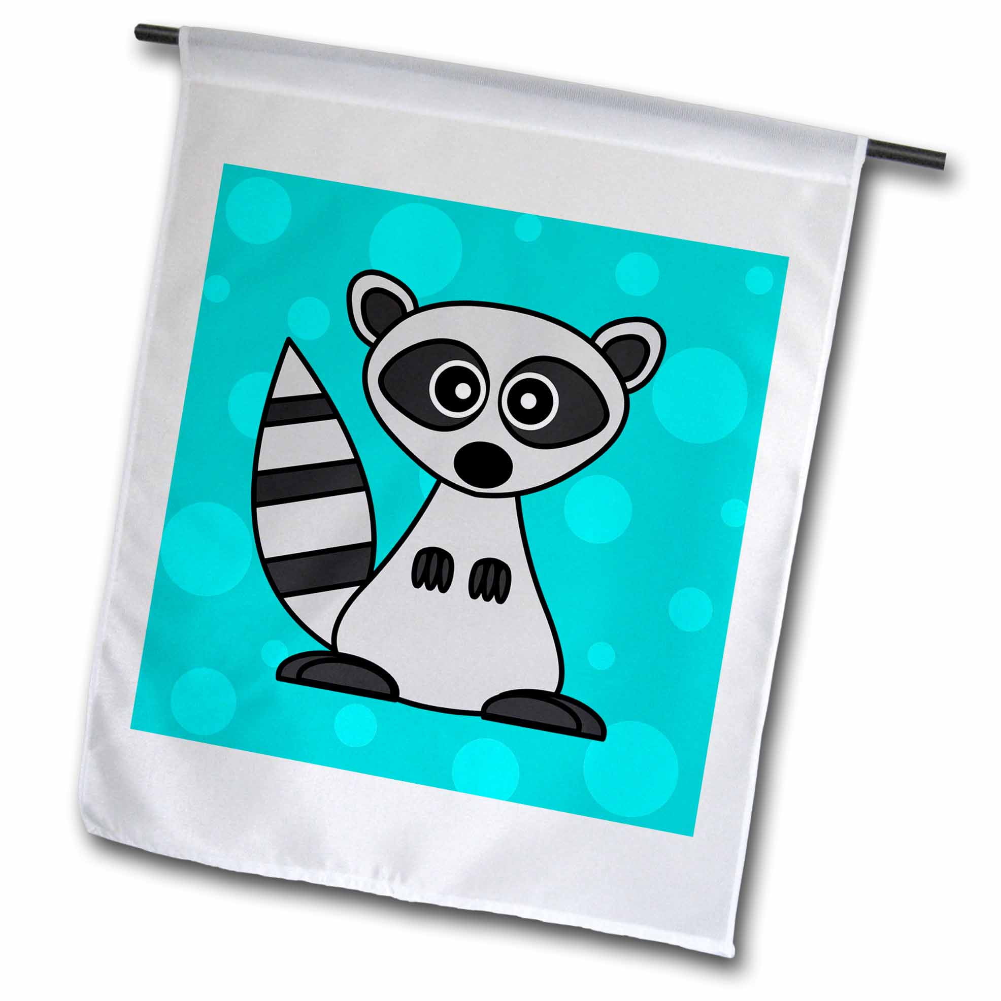 3dRose Cute Cartoon Raccoon - Garden Flag, 12 by 18-inch - Walmart.com