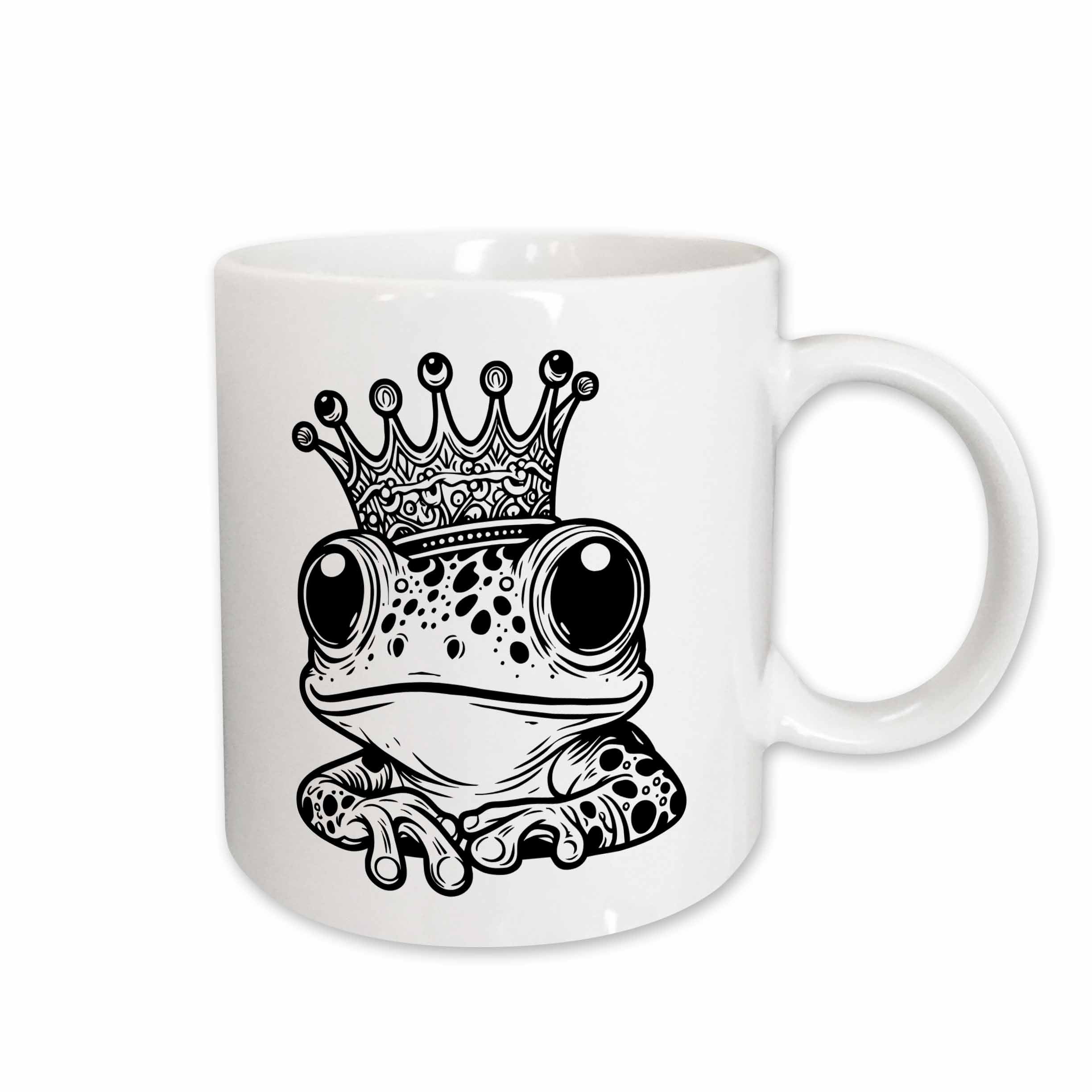3drose, Cute Frog Prince Design, 15oz Mug - Walmart.com