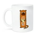 3dRose, Cute Funny Sea Otter Drinking White Wine Cartoon, 15oz Mug ...