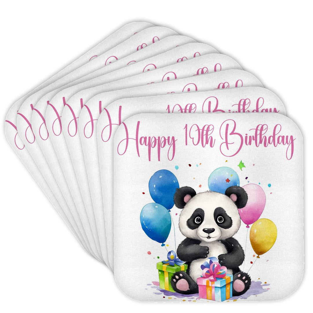 3dRose, Cute Party Koala Bear Happy 10th Birthday, Set of 8 Coasters - Soft - Walmart.com