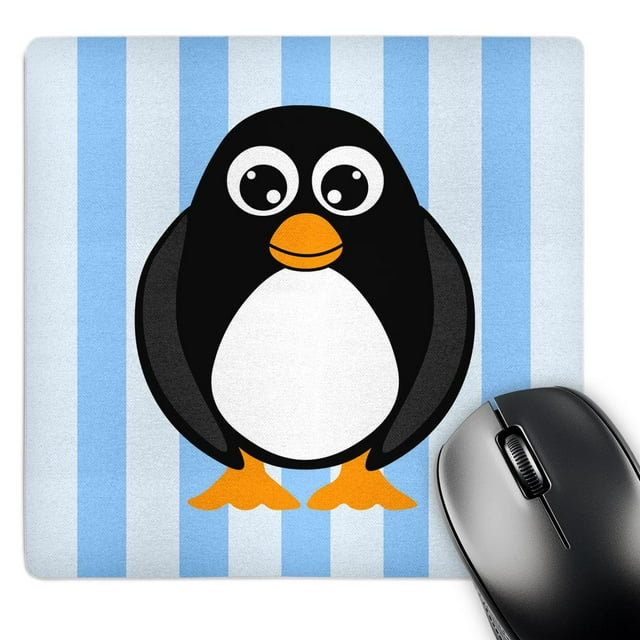 3dRose, Cute Penguin with Blue Stripes, Mouse Pad - Walmart.com