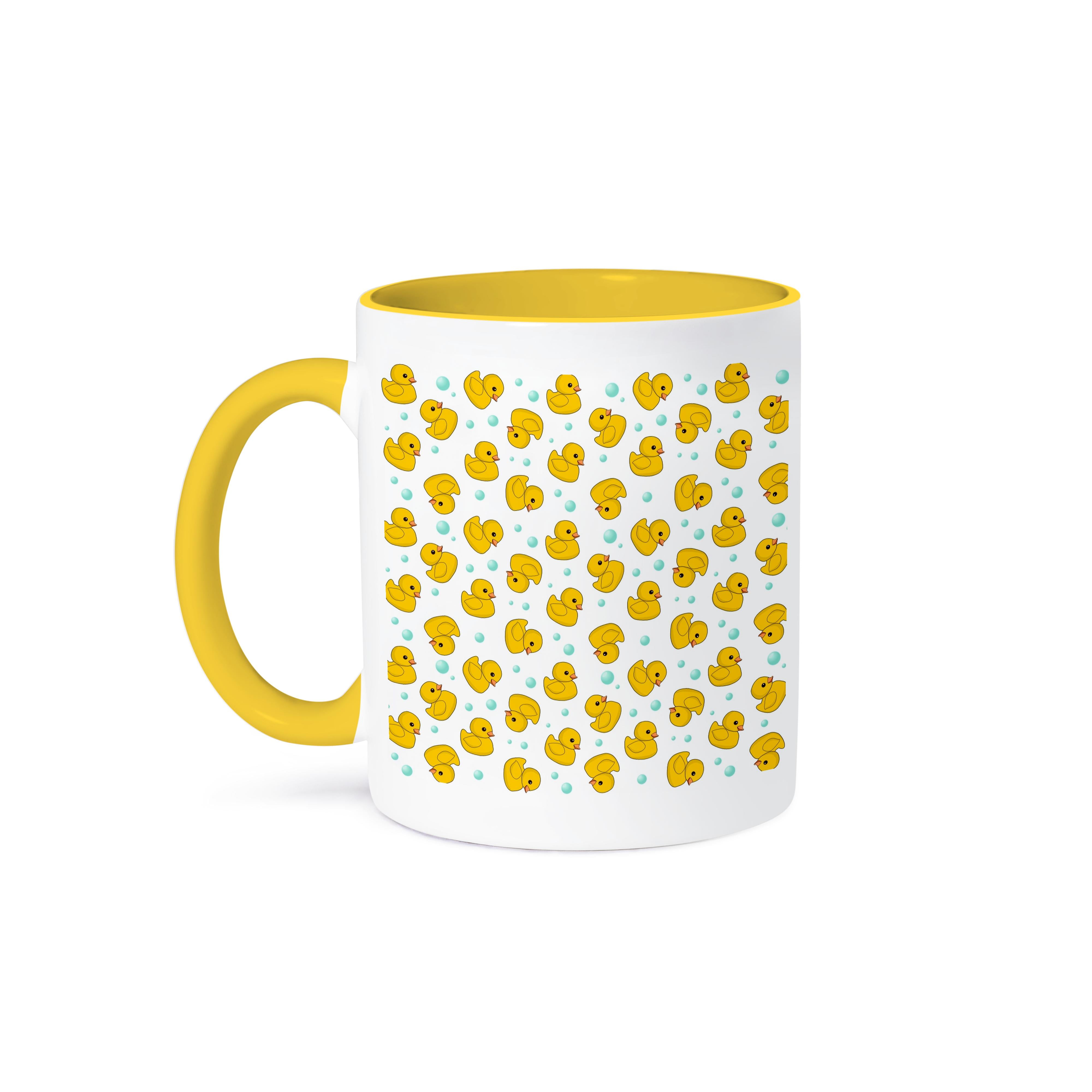 3dRose, Cute Rubber Duck Pattern - yellow ducks - kawaii ducky duckie ...