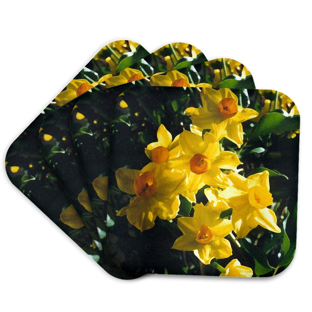 3drose, Daffodils, Set of 4 Coasters - Soft - Walmart.com