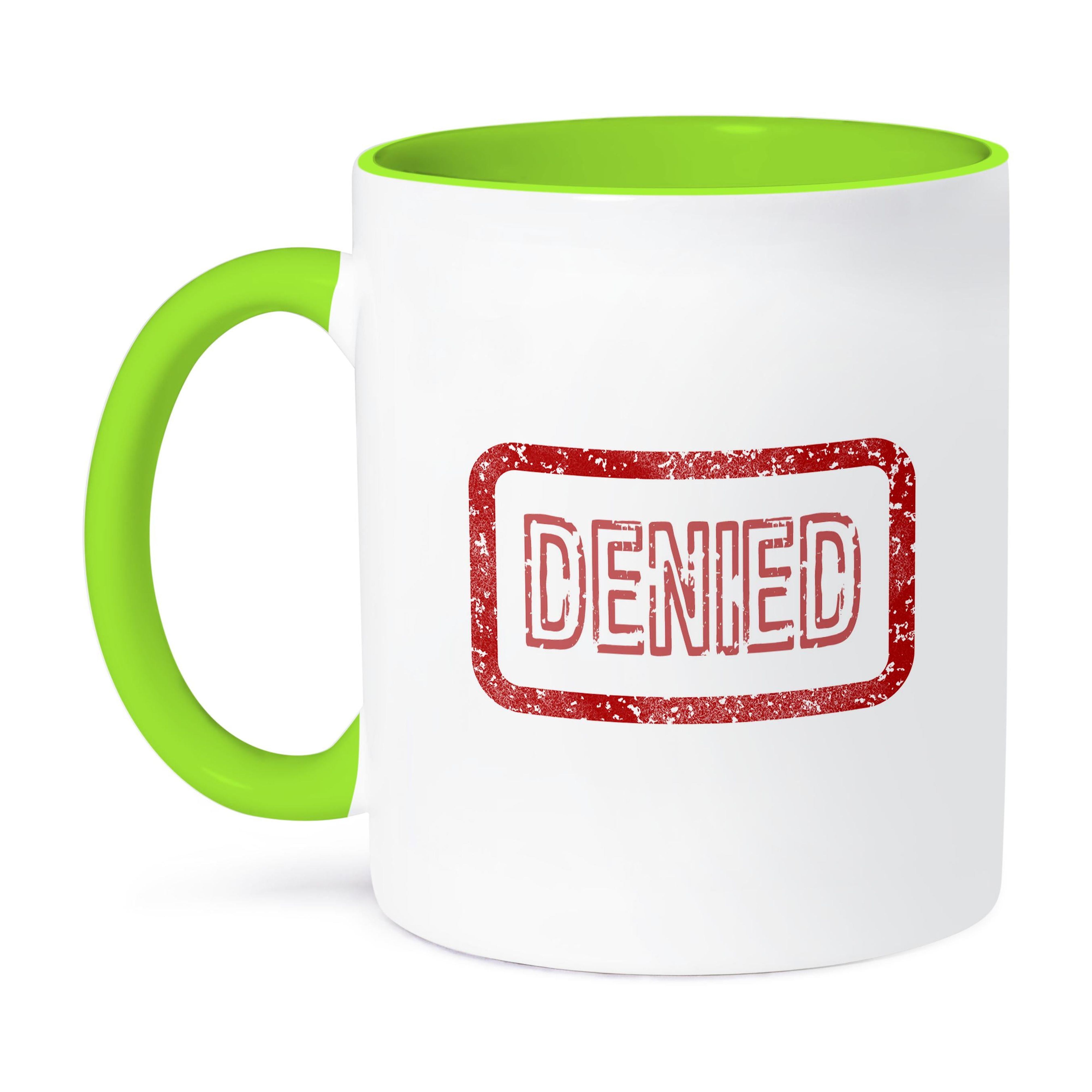 3dRose, Denied ink stamp styled text inside a frame. Red minimalist ...