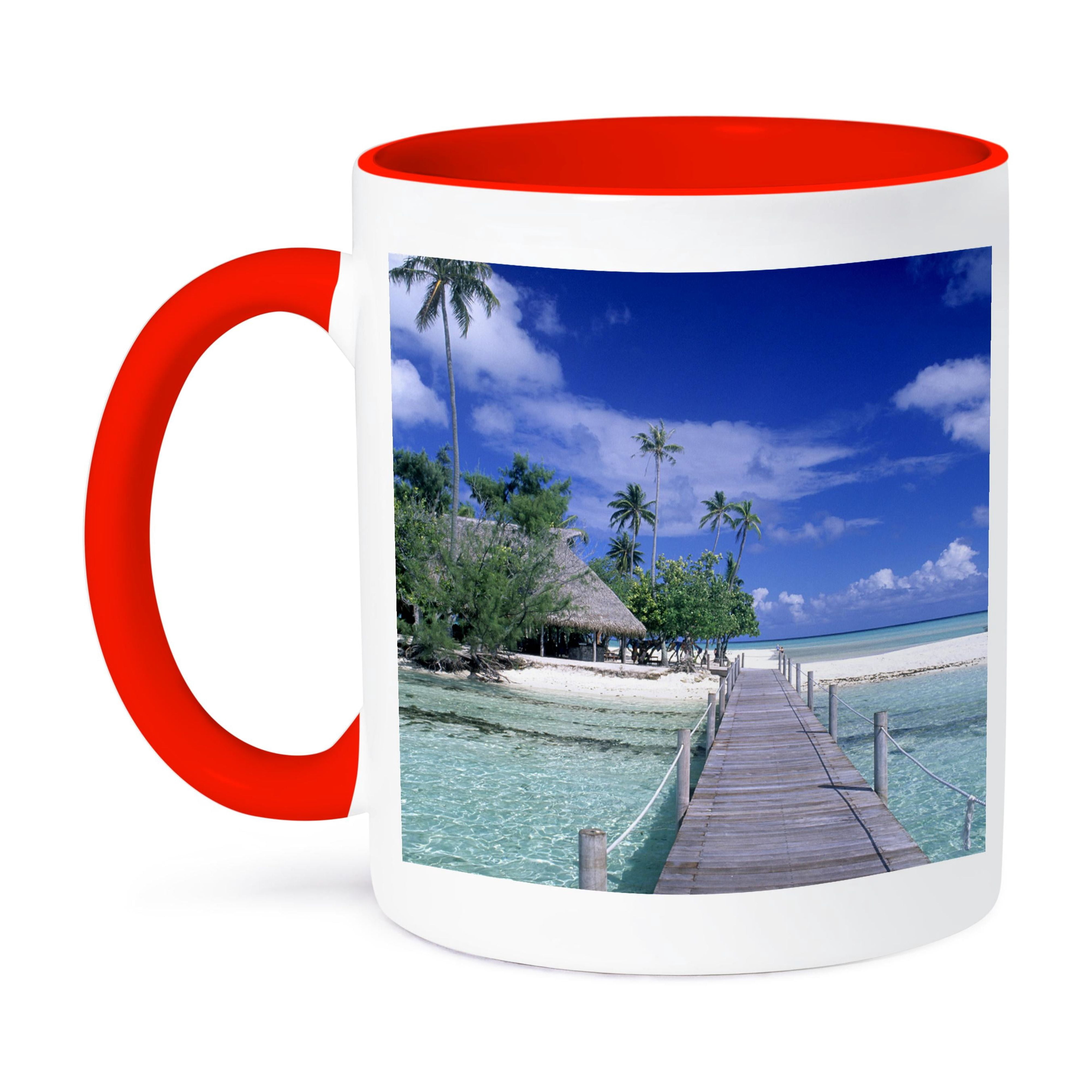 3dRose, Dock walkway, Tahiti, Bora Bora, French Polynesia - OC13 ...